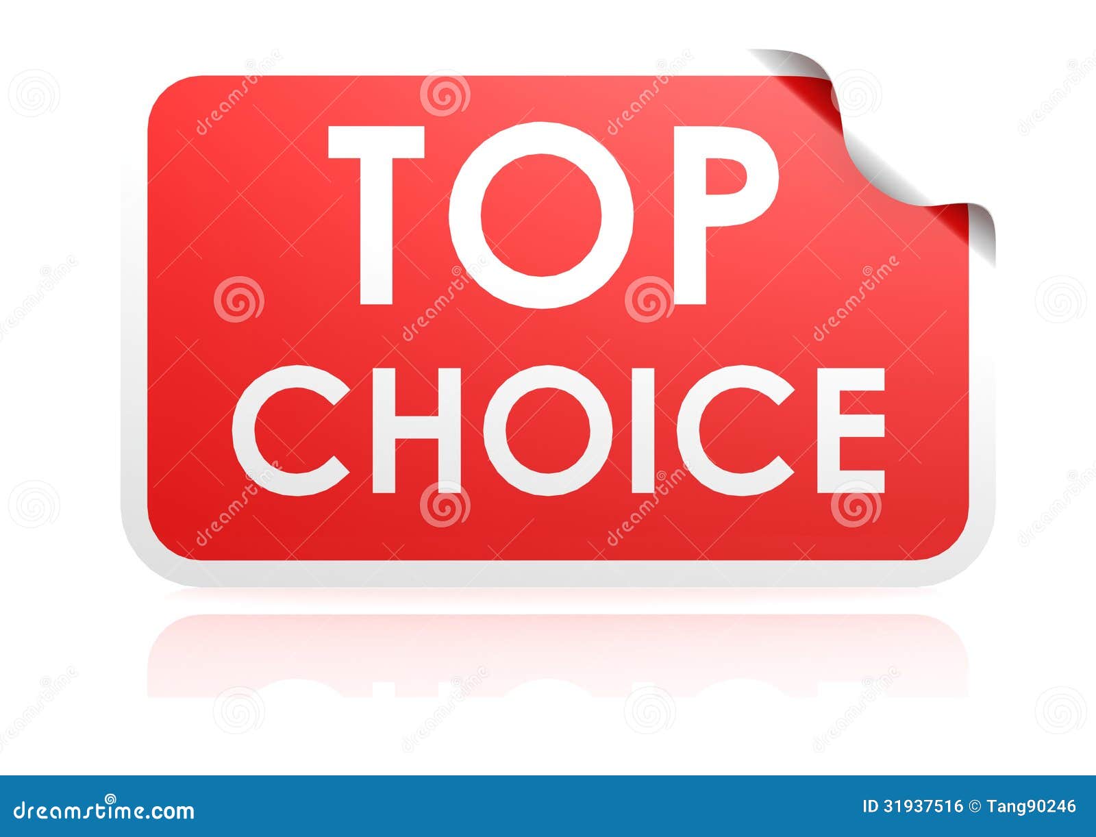 Top choice sticker stock illustration. Illustration of shop - 31937516