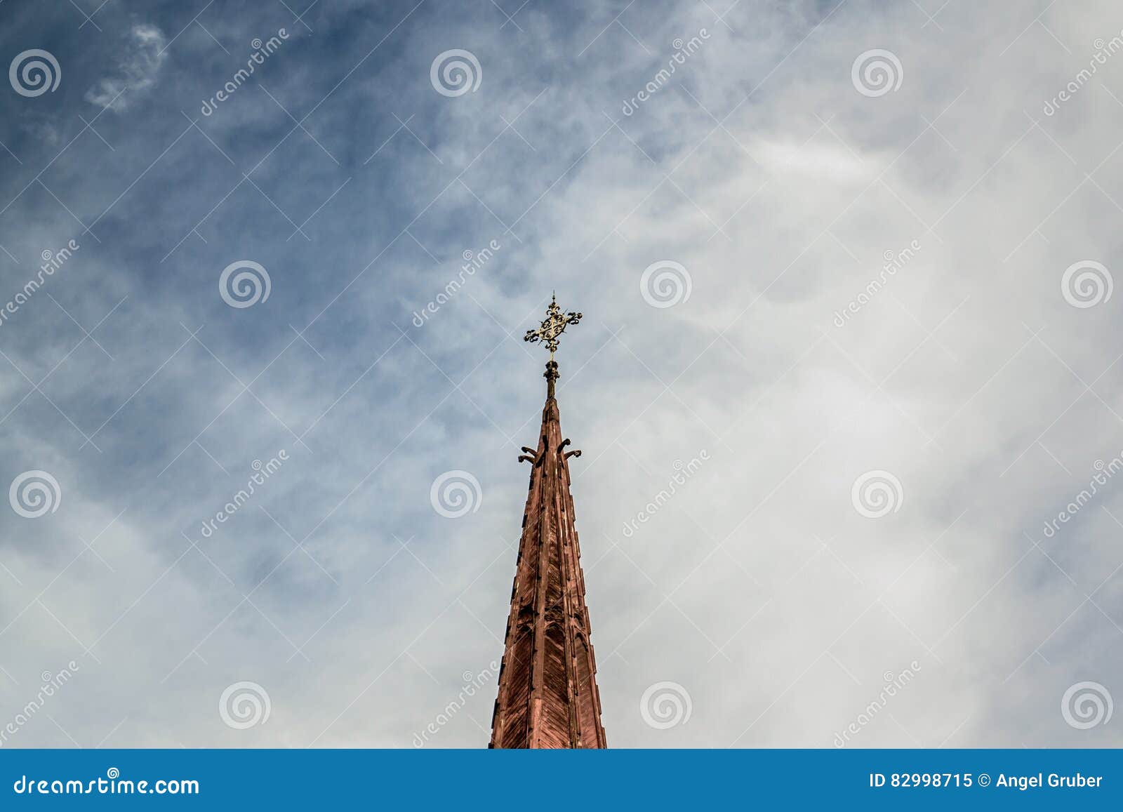 Top of a church stock image. Image of contrast, cloud - 82998715