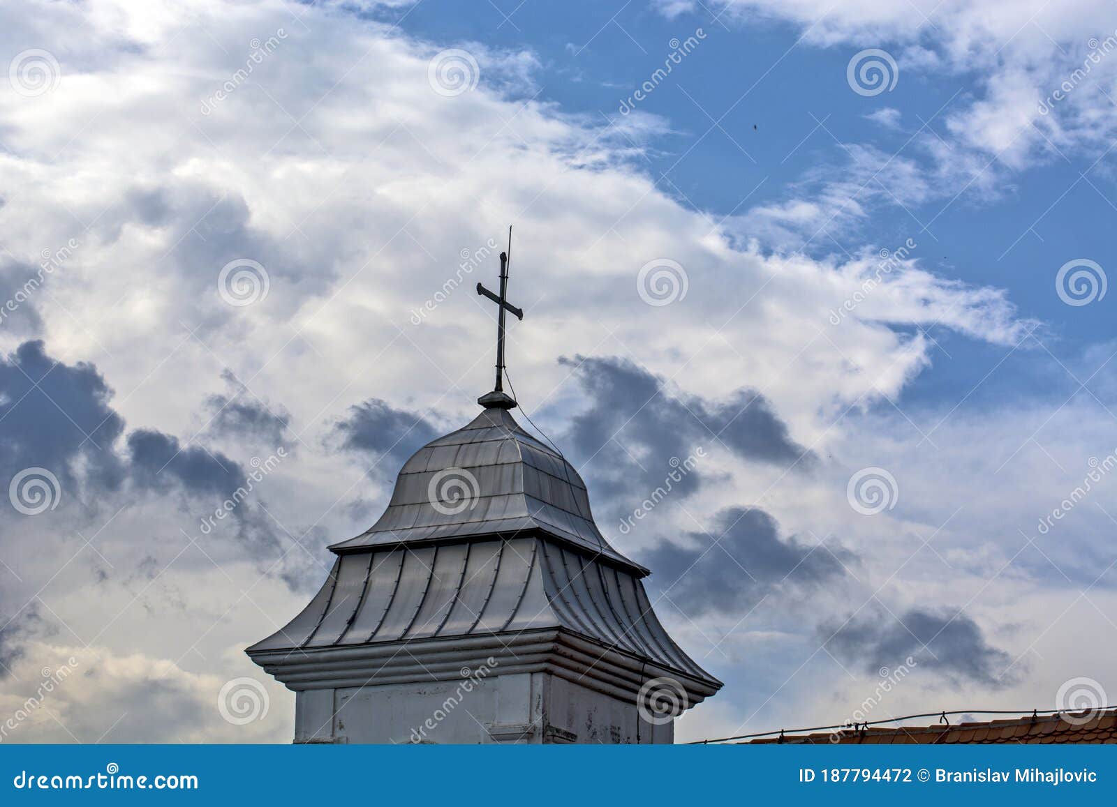 Top of the church tower stock photo. Image of historical - 187794472