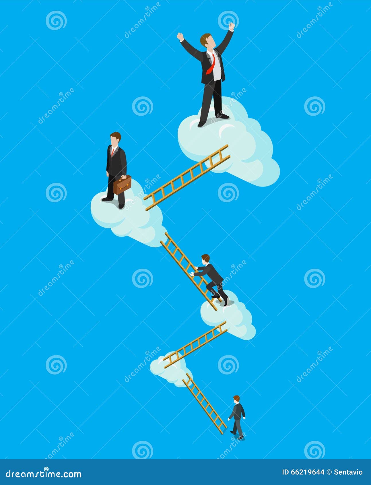 Set Up The Ladder On A Flat And Stable Surface. Safe And Unsafe Ladder ...