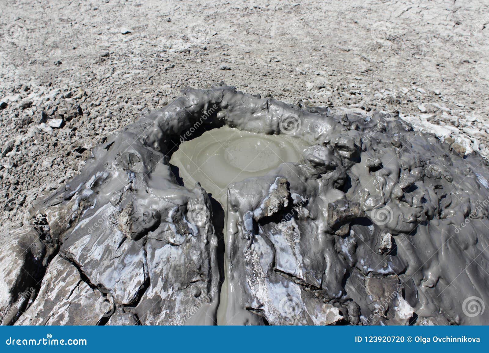 The Top of a Cold Mud Volcano, Which is Created As a Result of the ...