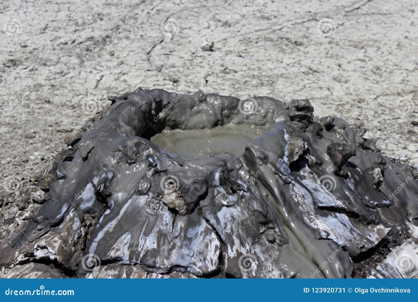 The Top of a Cold Mud Volcano, Which is Created As a Result of the ...