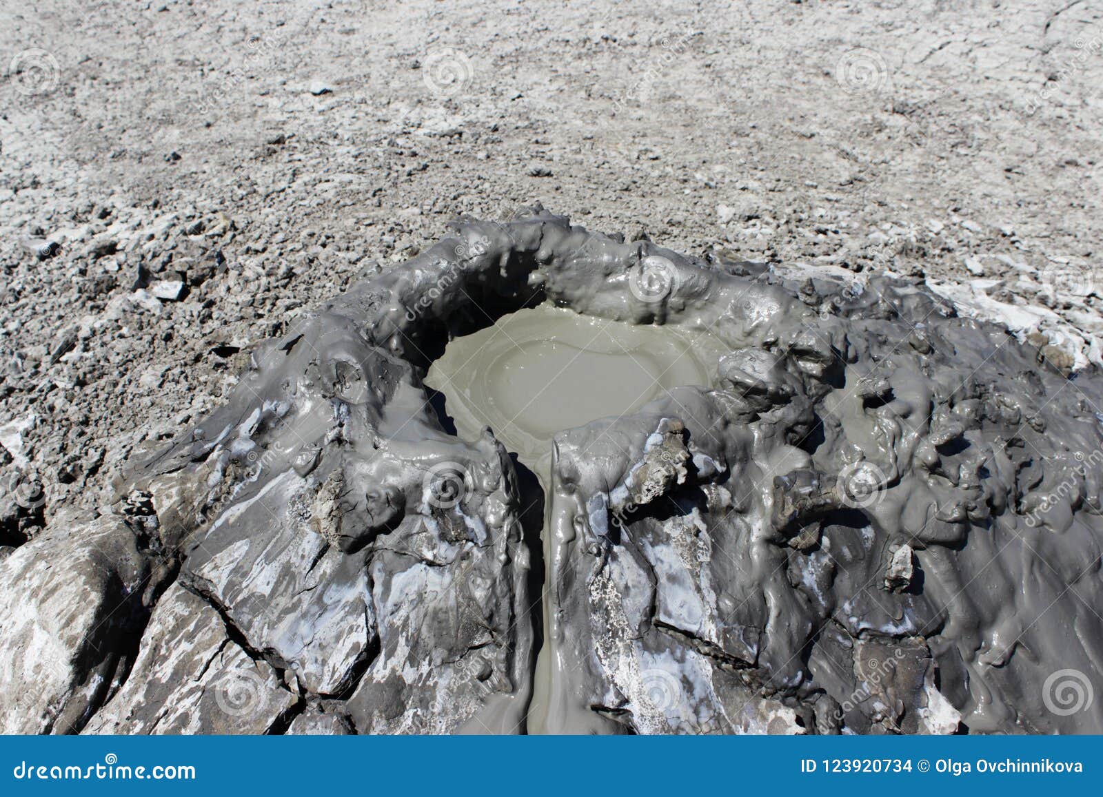 The Top of a Cold Mud Volcano, Which is Created As a Result of the ...