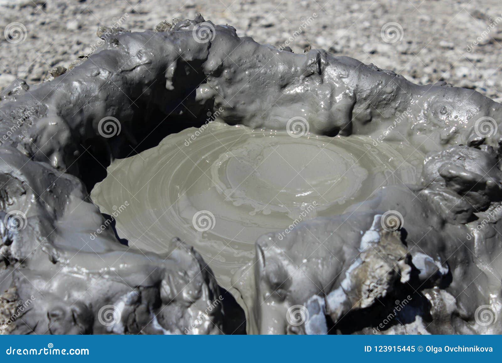 The Top of a Cold Mud Volcano, Which is Created As a Result of the ...