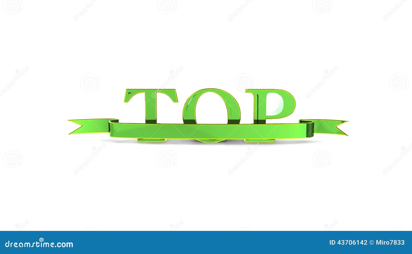 TOP 3d symbol stock illustration. Illustration of render - 43706142