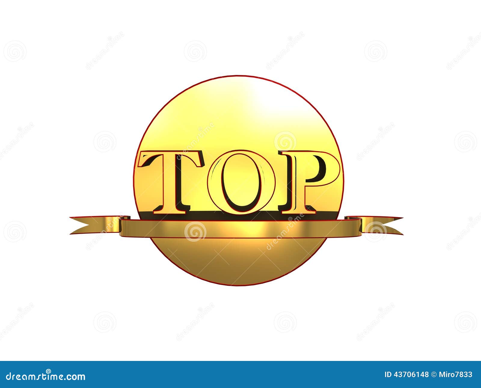 TOP 3d symbol stock illustration. Illustration of event - 43706148