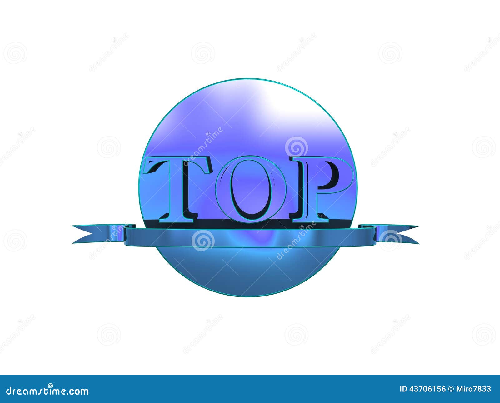 TOP 3d symbol stock illustration. Illustration of decoration - 43706156