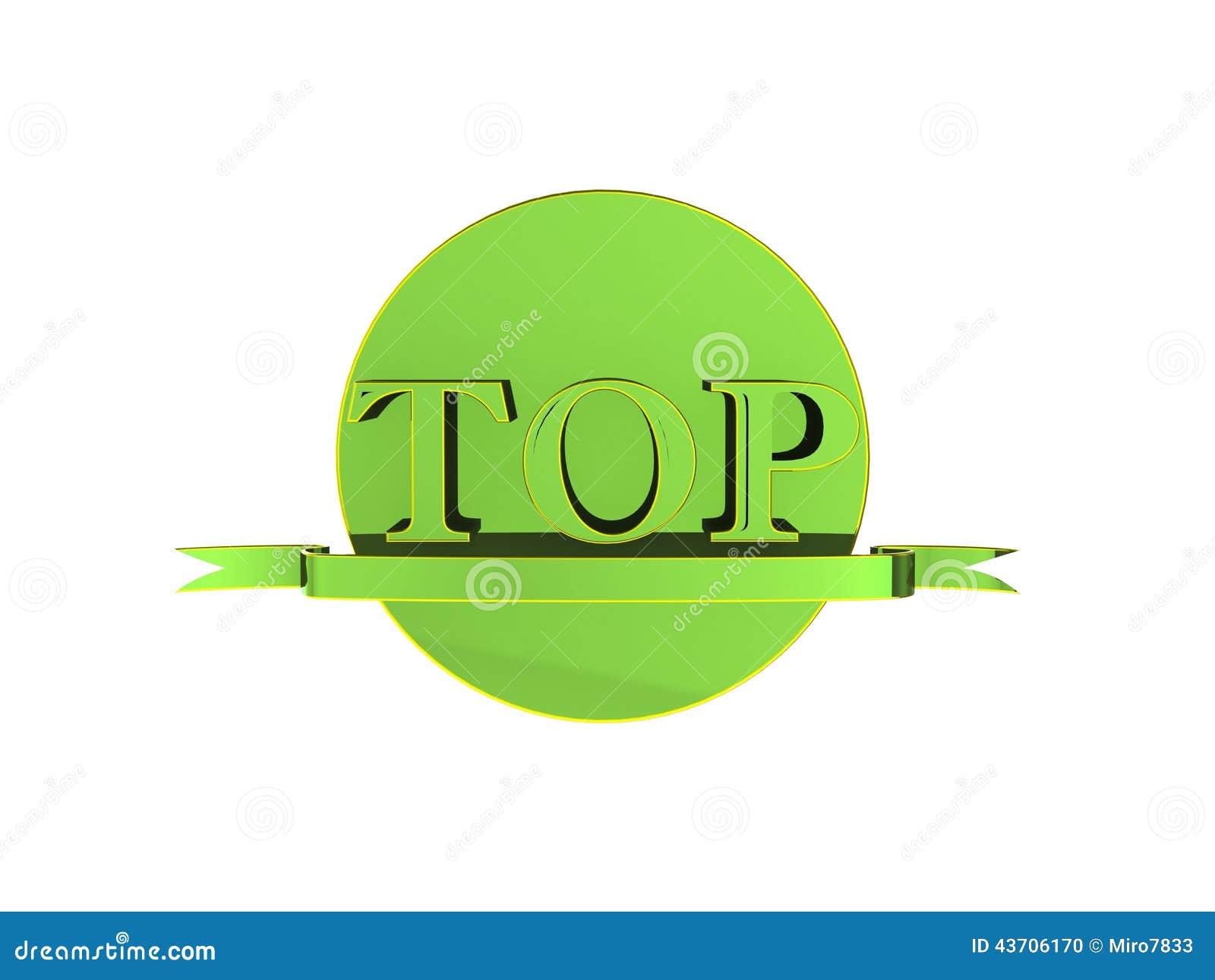 TOP 3d symbol stock illustration. Illustration of competition - 43706170