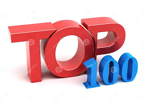 Top 100 stock illustration. Illustration of list, rank - 99845581