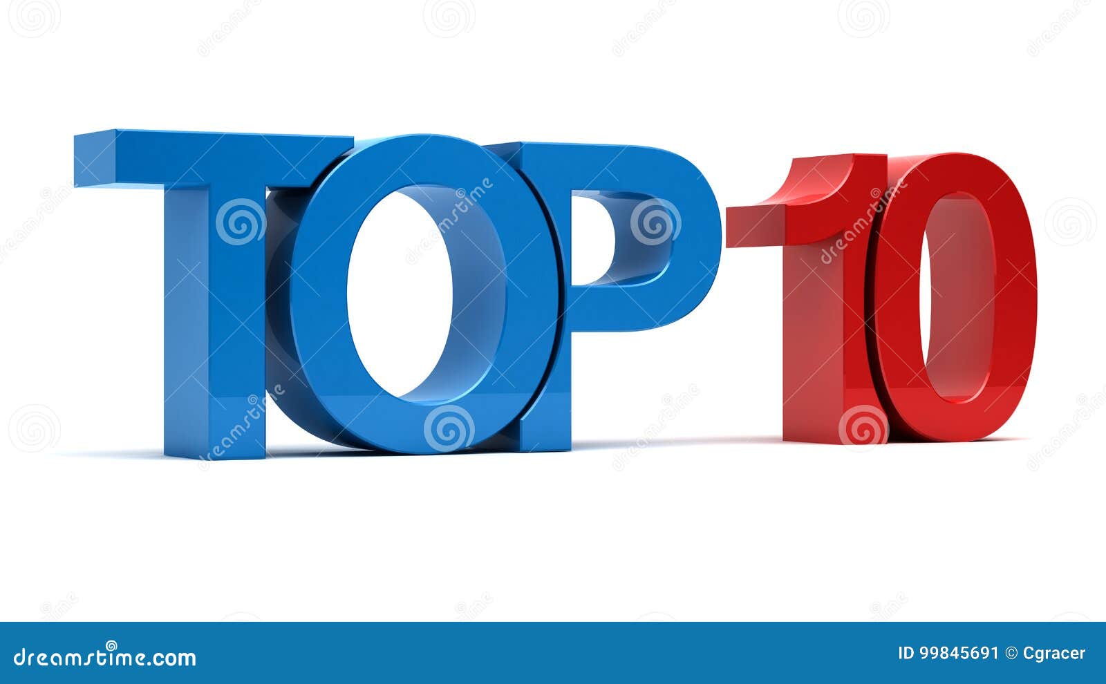 Top 10 3d text stock illustration. Illustration of ranking - 99845691