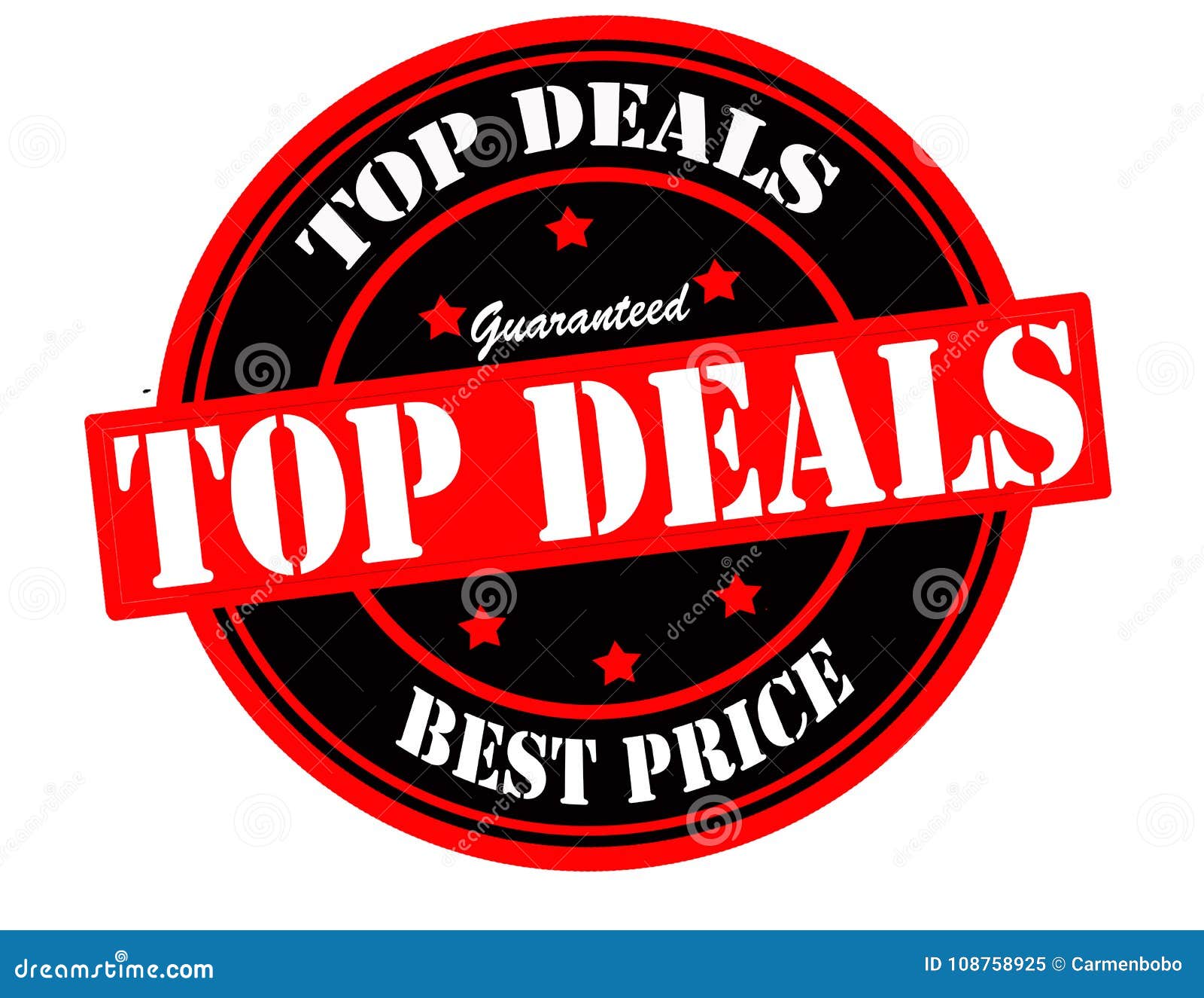 Top deals stock illustration. Illustration of miscellaneous - 108758925