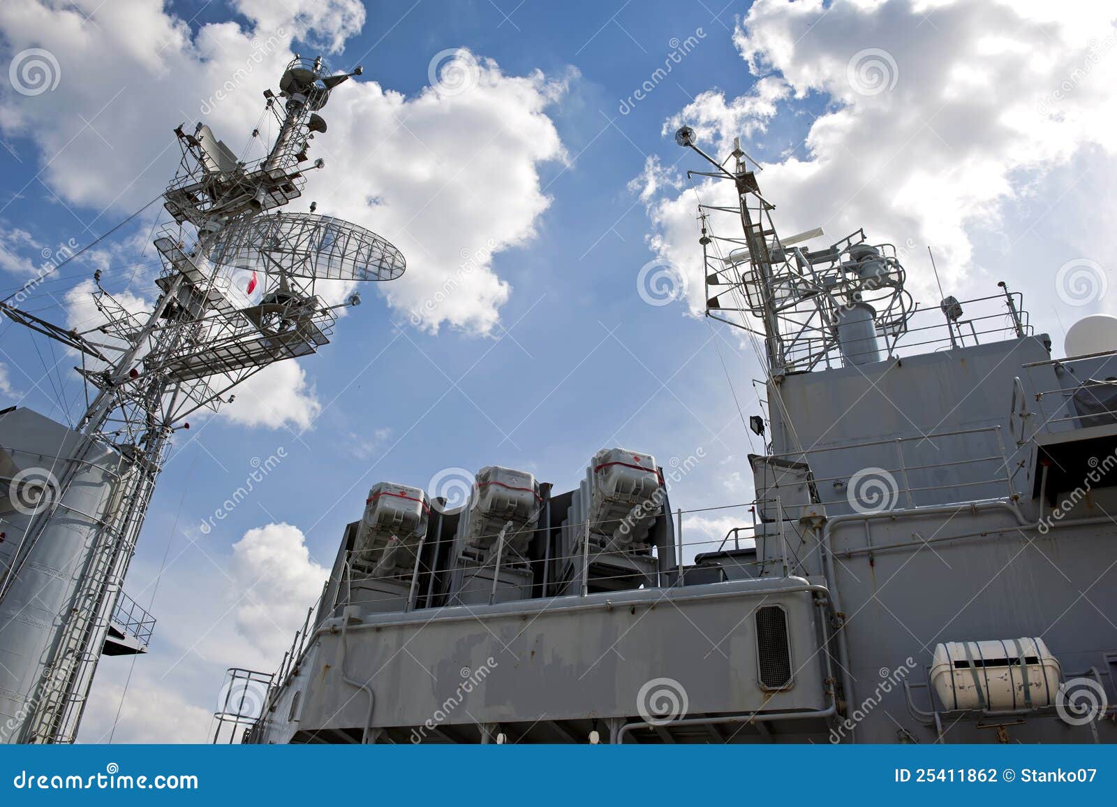 Top deck of a battleship stock photo. Image of battleship - 25411862