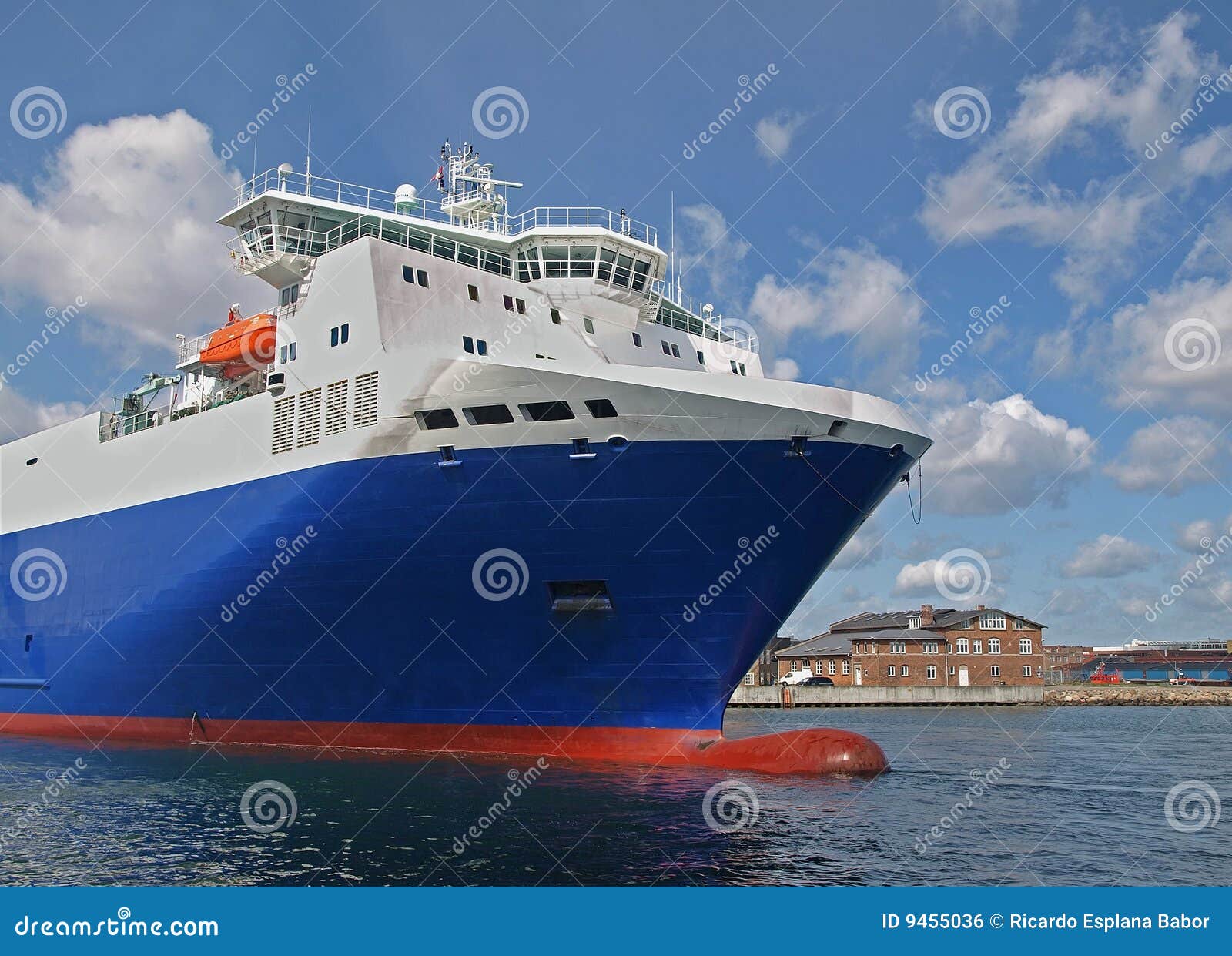 Top deck of a ship stock photo. Image of sunny, vessel - 9455036