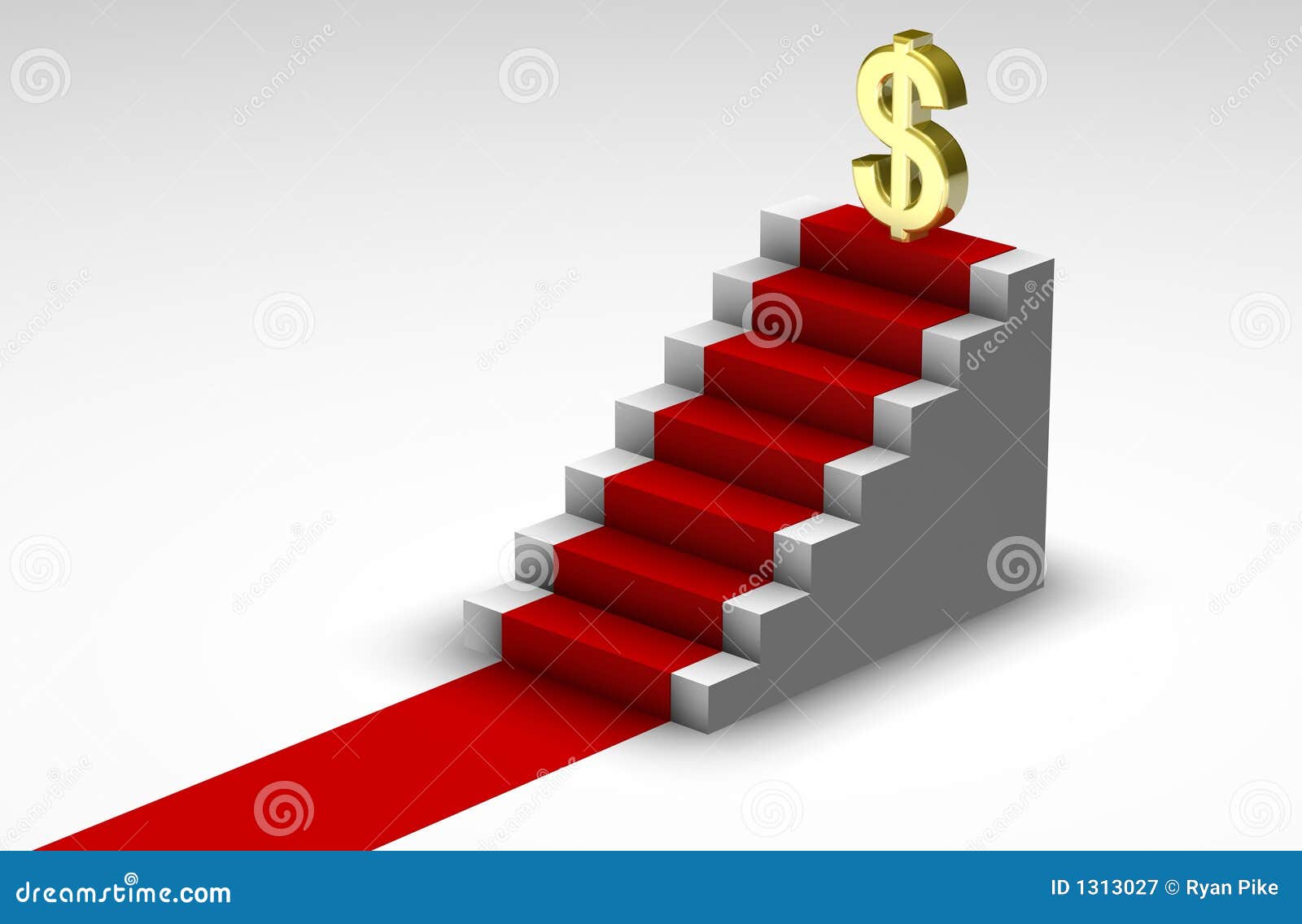 Top dollar stock illustration. Illustration of isolated - 1313027