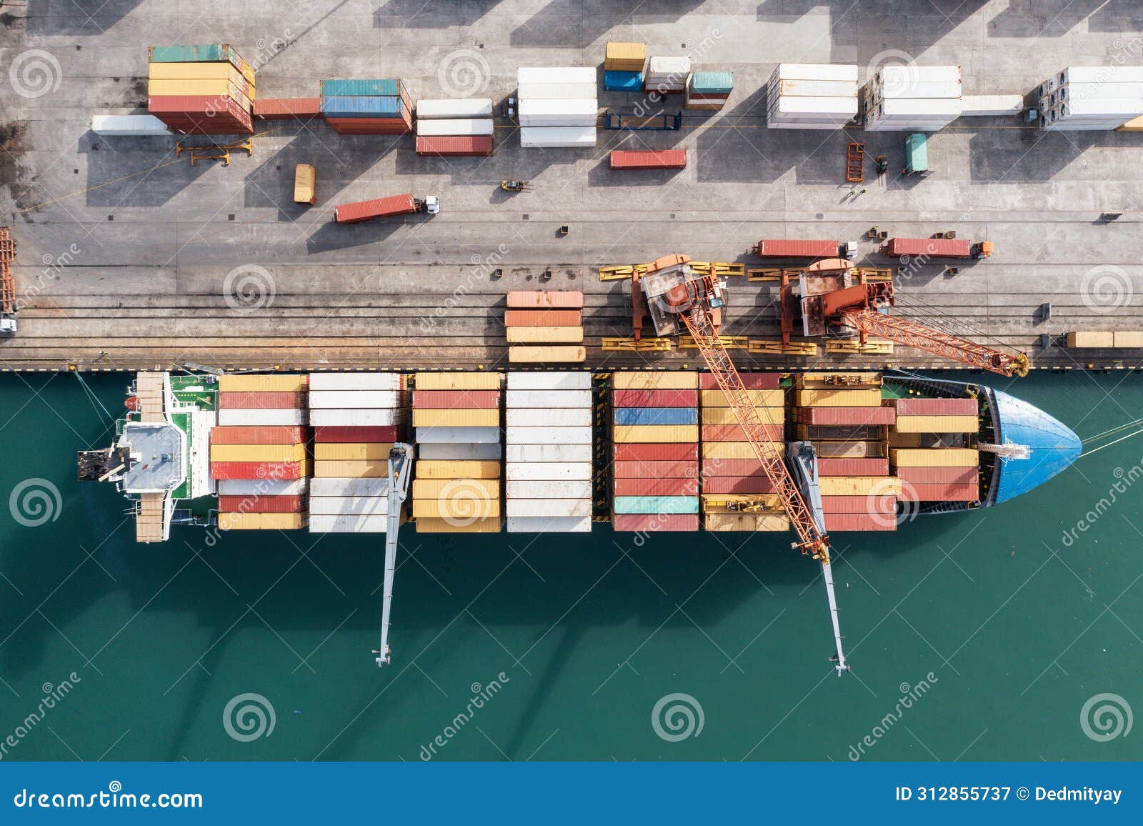Container Loading Process, Maritime Shipping Efficiency, Global ...