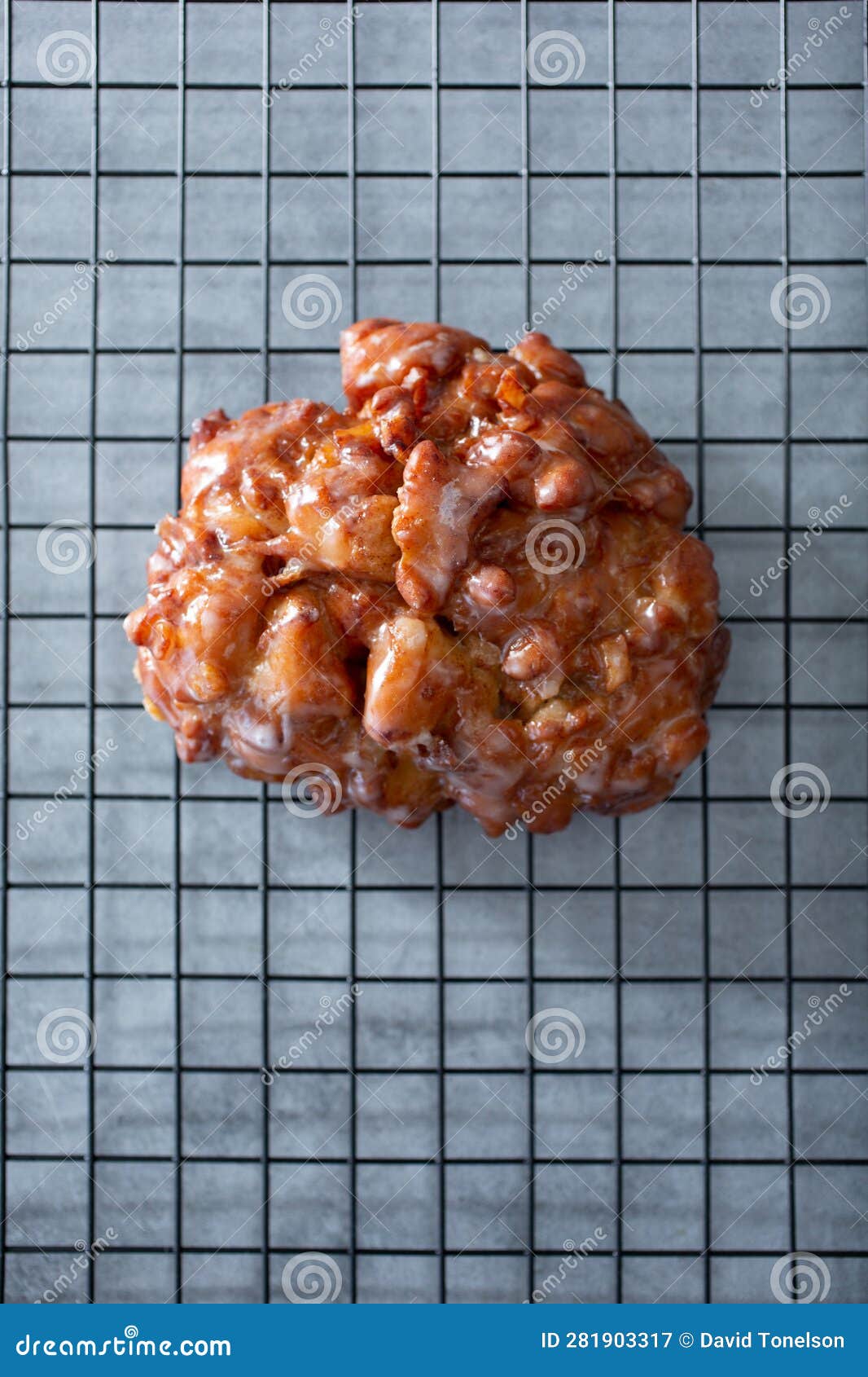 Top down apple fritter stock image. Image of bite, cooling - 281903317