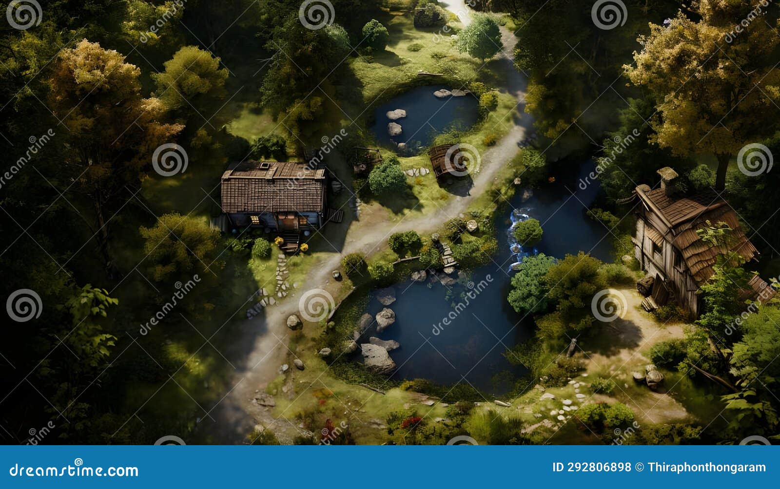 Top Down Fantasy Rpg Map Royalty-Free Stock Image | CartoonDealer.com ...
