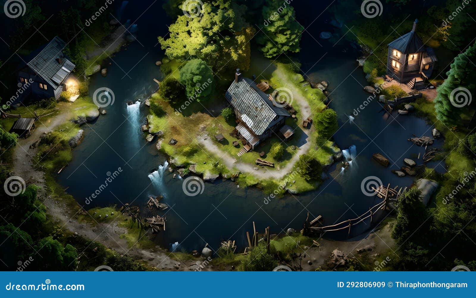 Top Down Fantasy Rpg Map Royalty-Free Stock Image | CartoonDealer.com ...