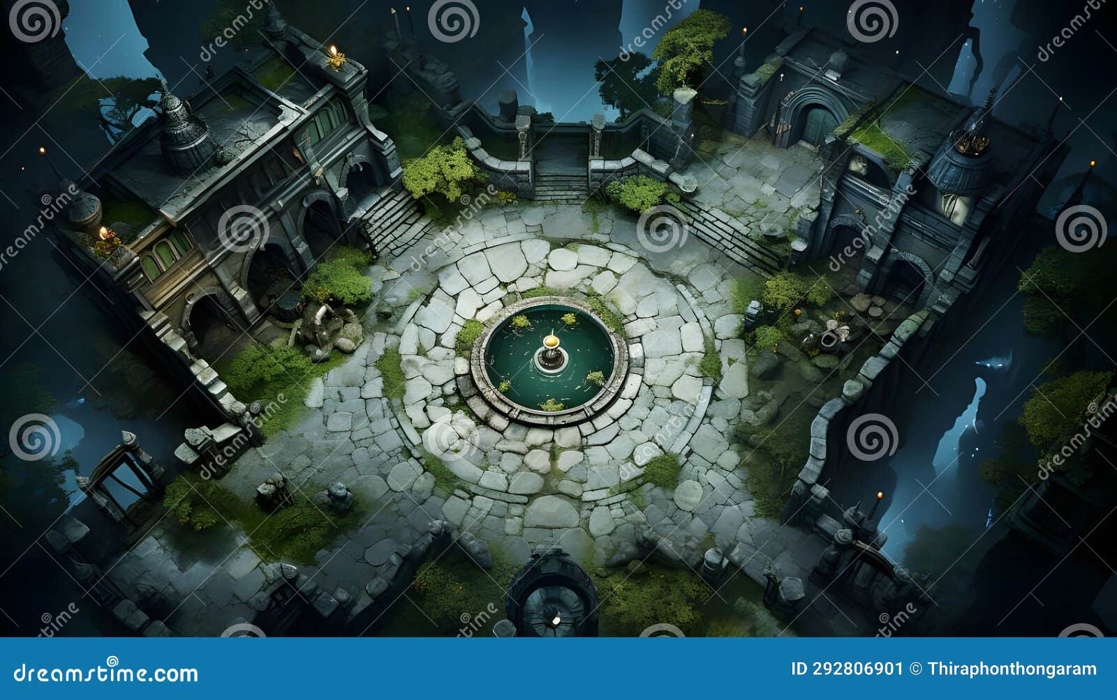 Top Down Fantasy Rpg Map Royalty-Free Stock Image | CartoonDealer.com ...