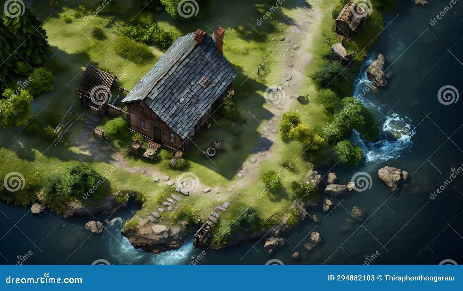 Top down fantasy rpg map stock image. Image of fantasy - 294882103