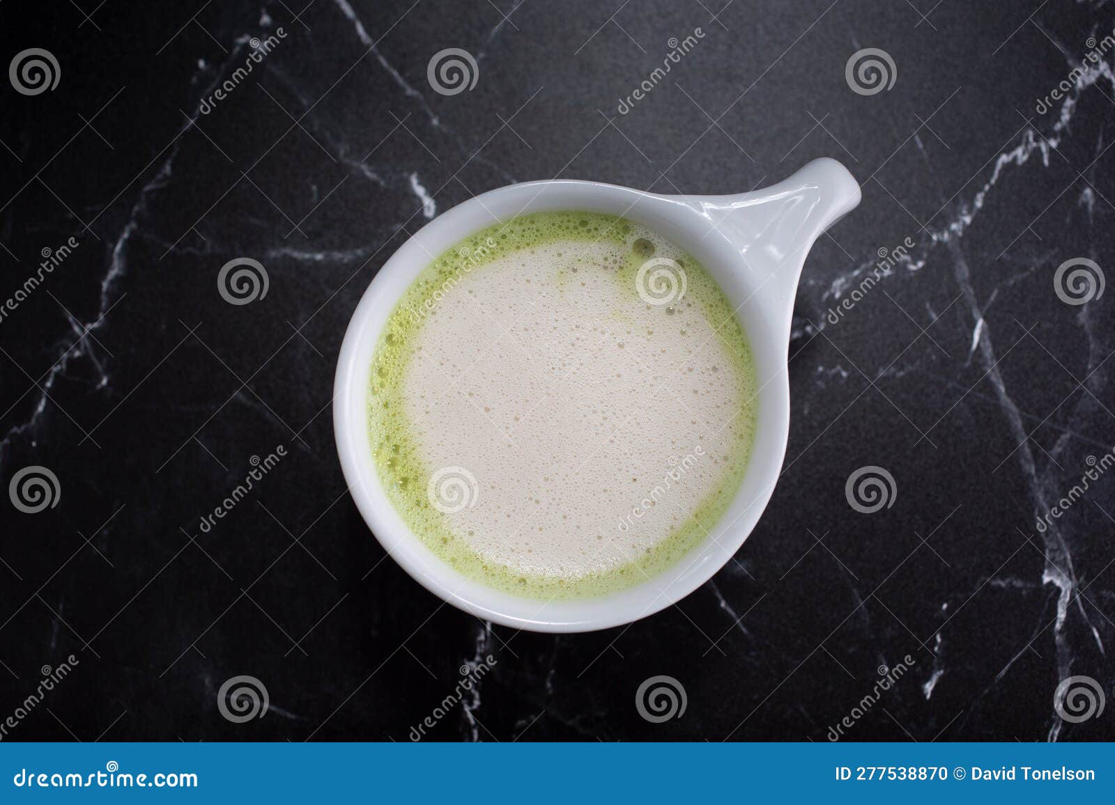 Top down matcha latte mug stock photo. Image of flat - 277538870