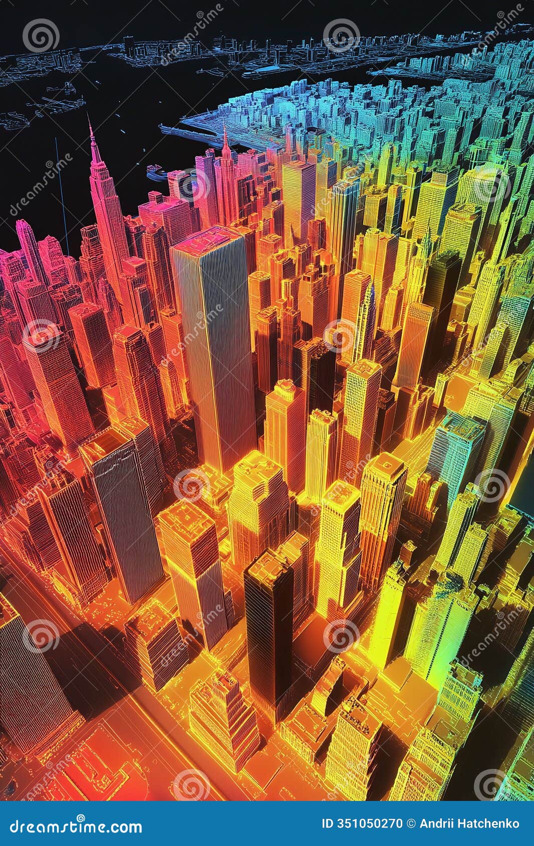 Top-down Technical Aerial Visualization of Cityscape with LiDAR-based ...