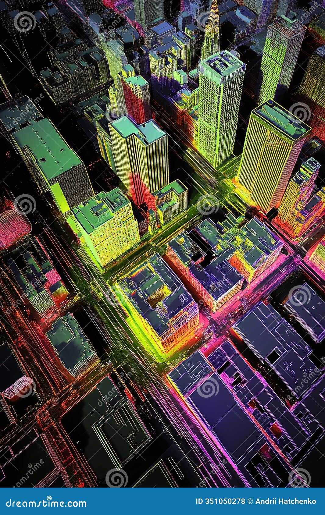 Top-down Technical Aerial Visualization of Cityscape with LiDAR-based ...