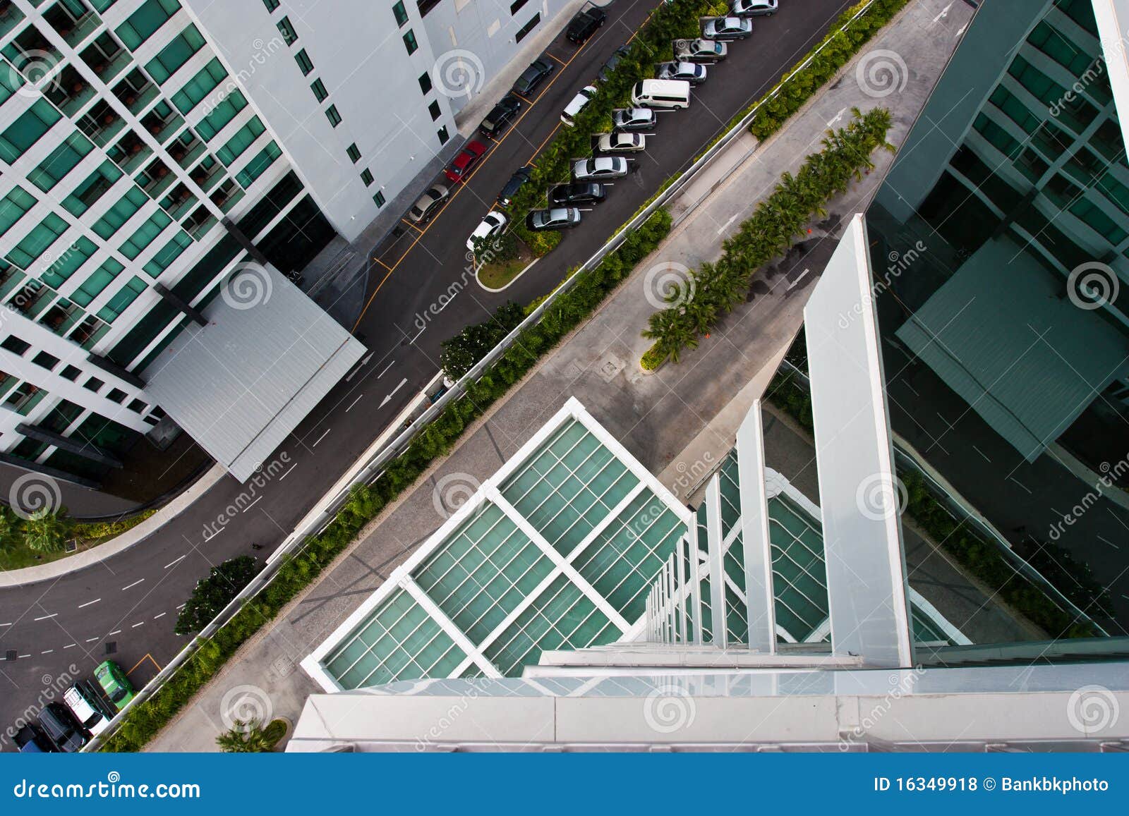 Top-down view stock photo. Image of outdoor, parking - 16349918