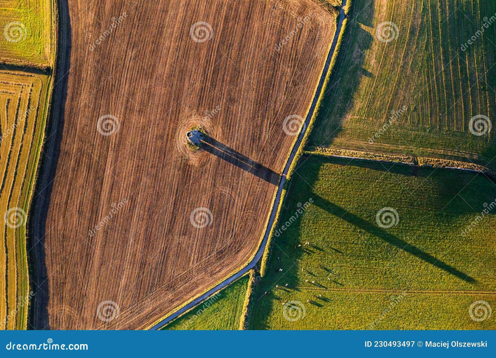 Top Down View of the Daymark from a Drone, Kingswear, Devon, England ...