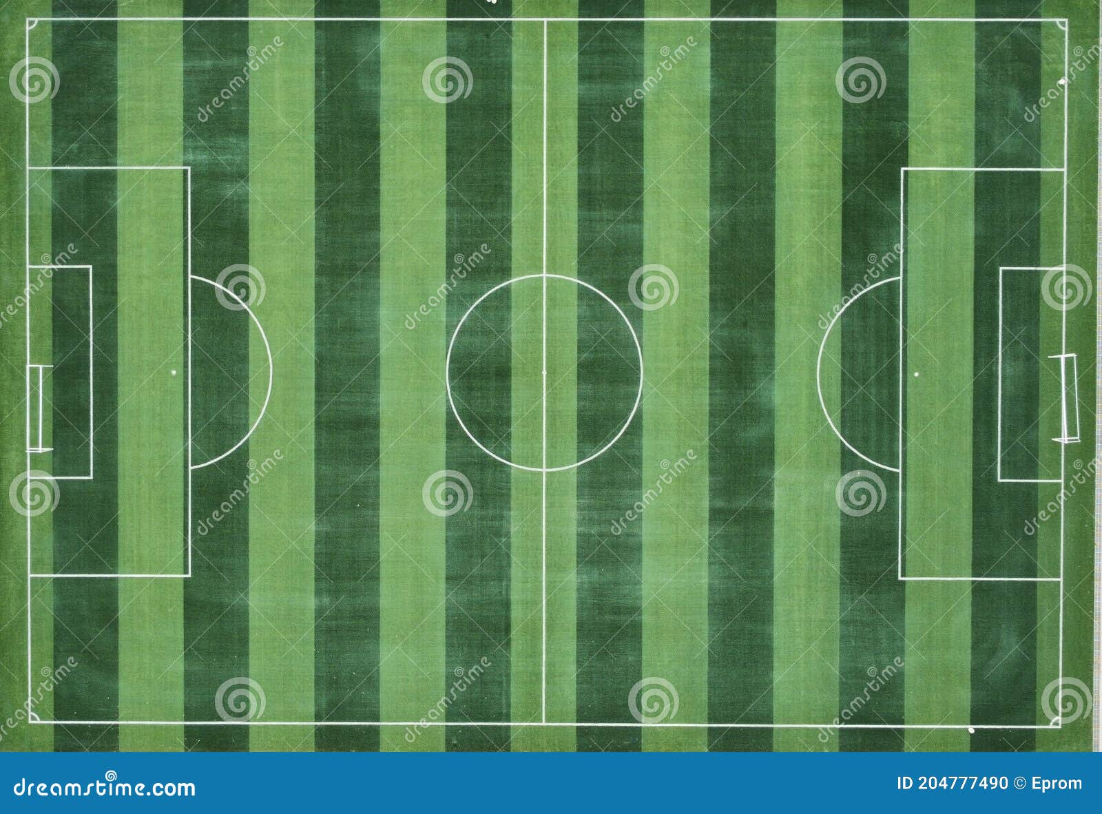 Top Down View of Football Field Stock Photo - Image of grass, football ...