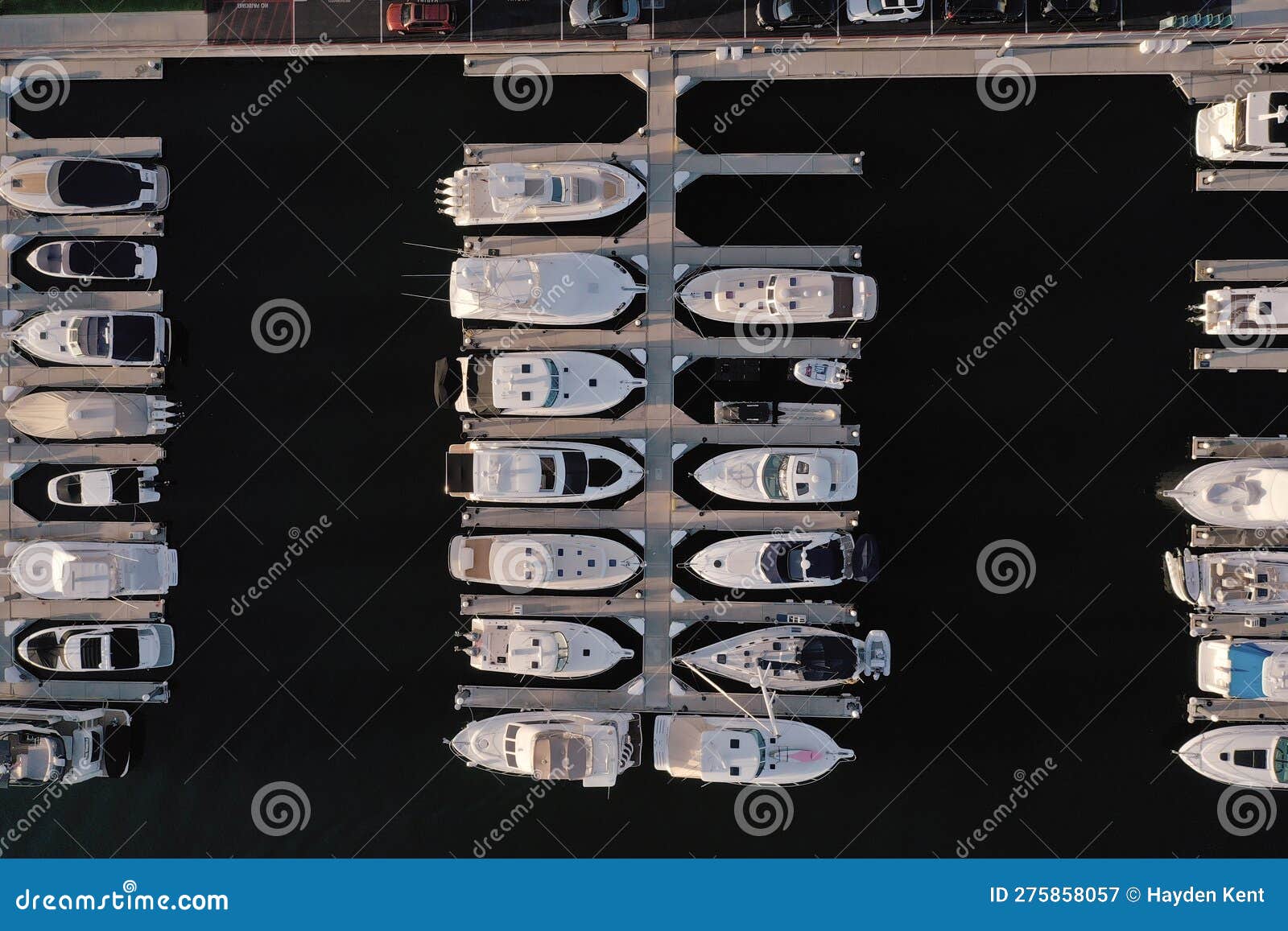 Top Down View of a Harbor Full of Boats Stock Image - Image of yacht ...