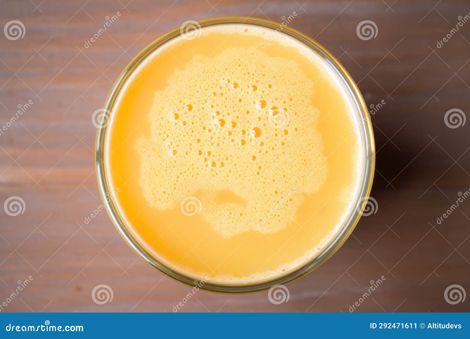 Top Down View of an Ipa in a Pint Glass Stock Image - Image of foam ...