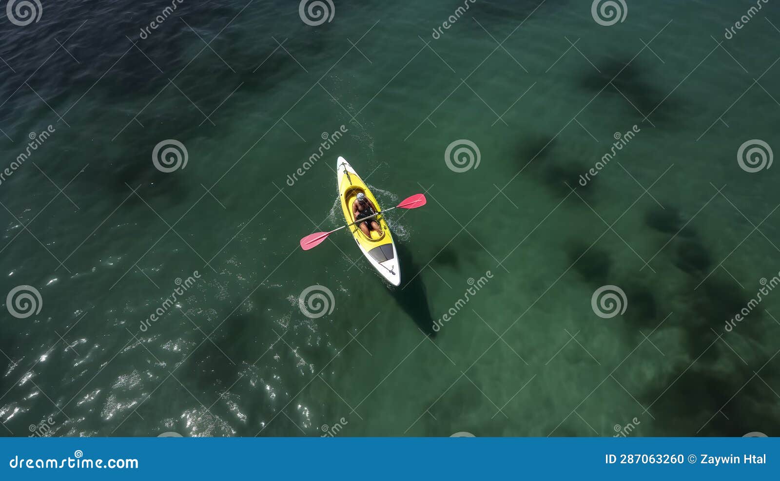 Top View Kayaks Cartoon Vector Set. Paddling Boating Canoes Boats ...