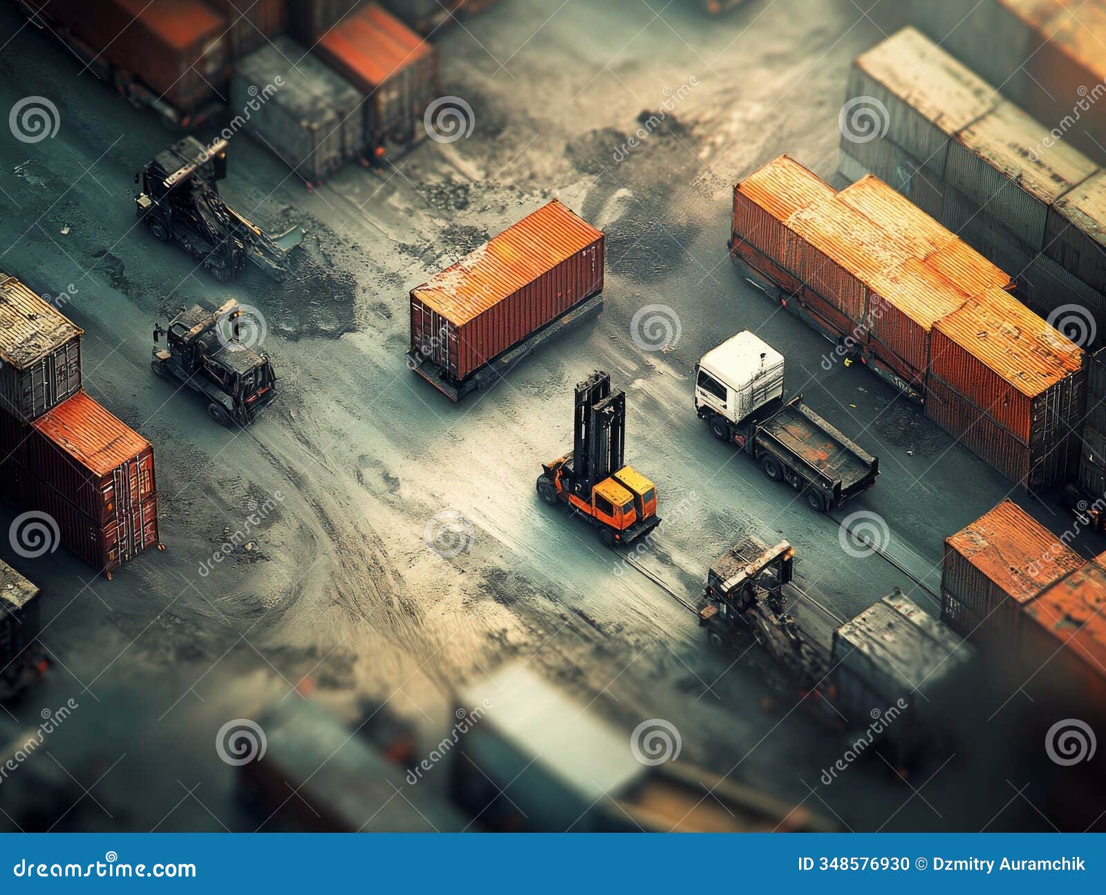 Top-Down View of an Orderly Warehouse Grid Illustrating Organized ...