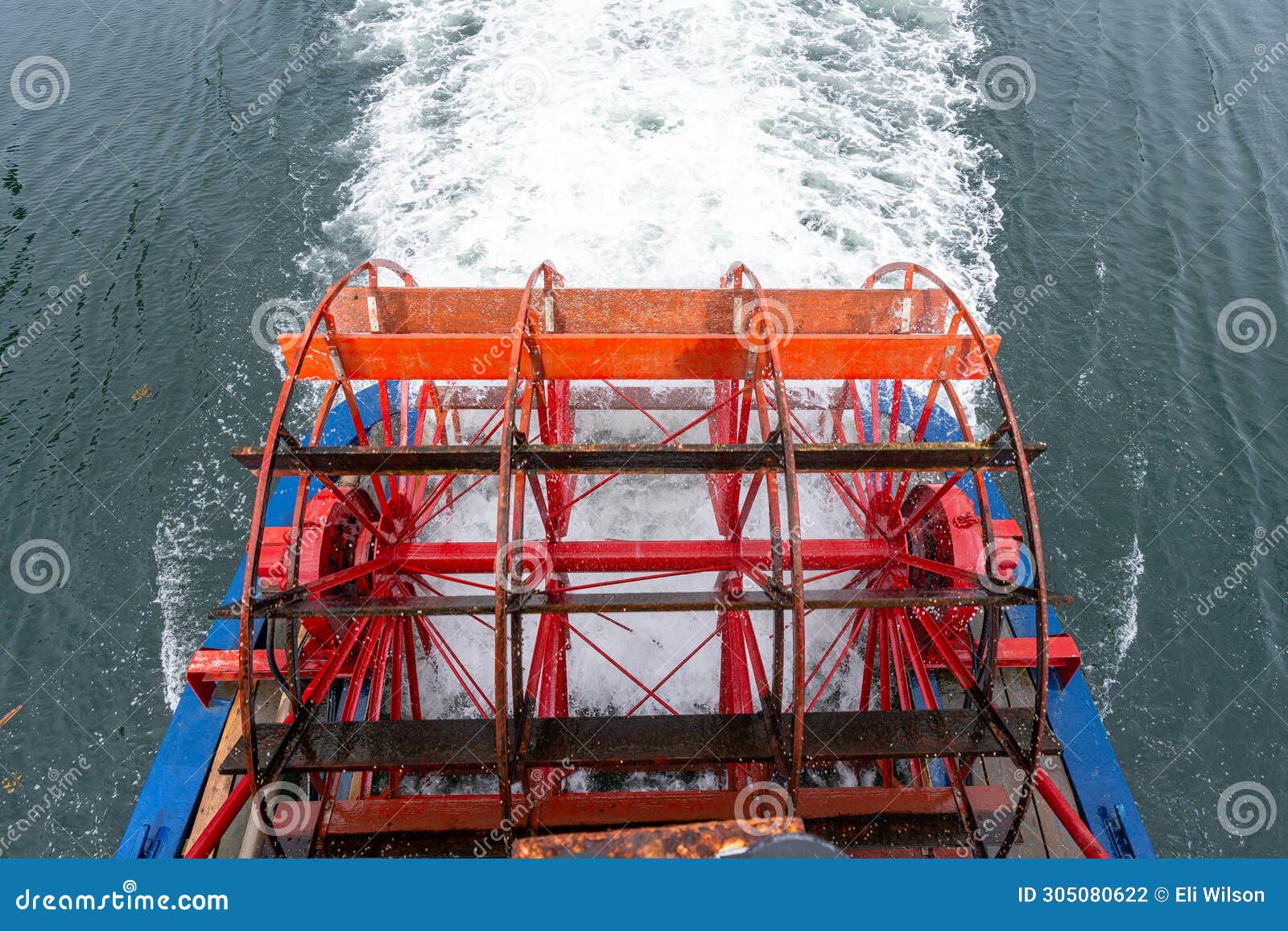 Paddle Boat Wheel stock photo. Image of propulsion, marine - 305080622