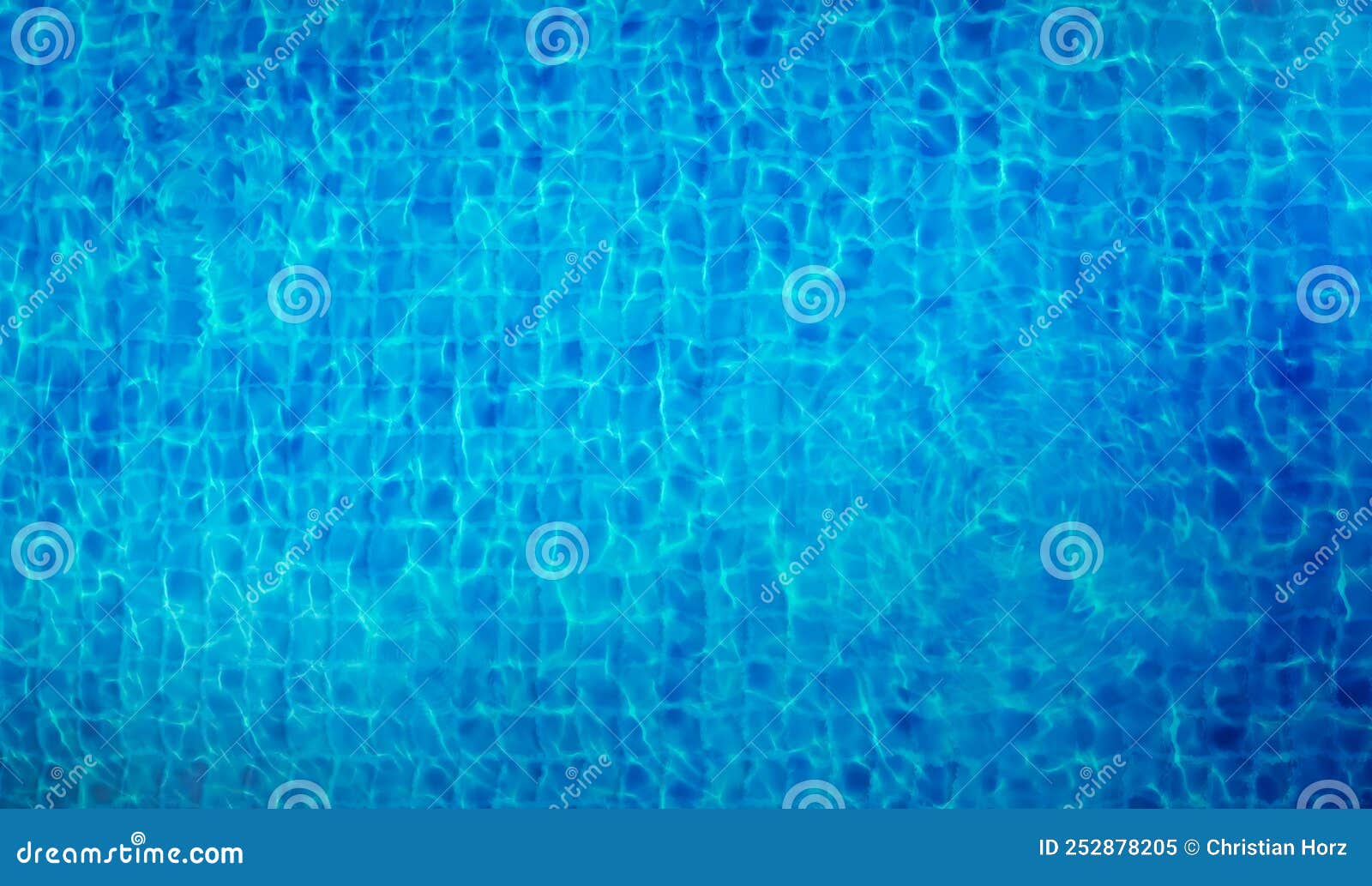 Rippled Clear Blue Water in Swimming Pool Stock Image - Image of tiled ...