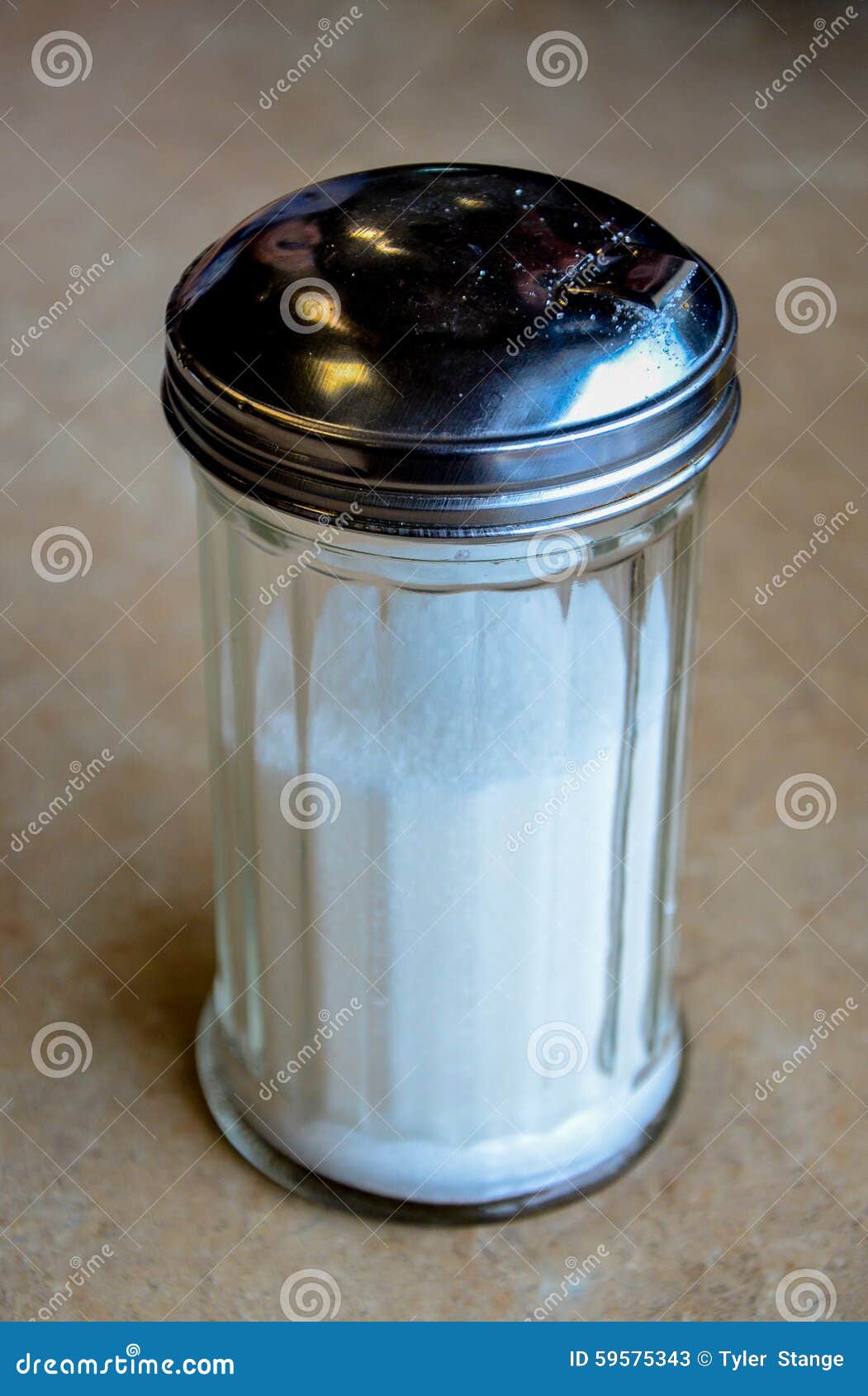Top Down View Of Salt Container Stock Image - Image of object ...