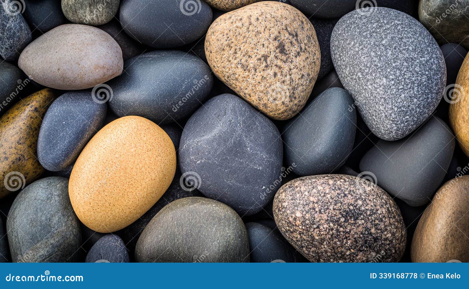 Smooth Pebbles Top-Down View Background Stock Illustration - Illustration of river, pebble ...