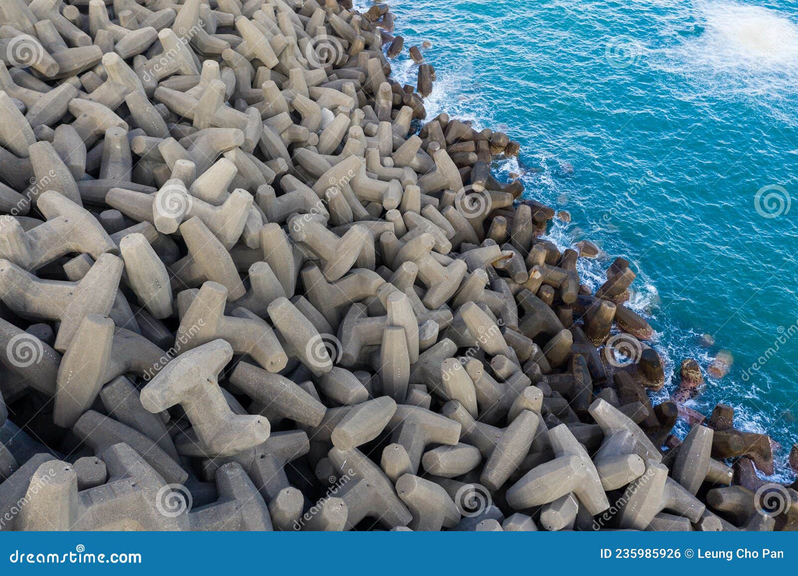 Top Down View of the Wave Breaker Stock Photo - Image of water, storm ...