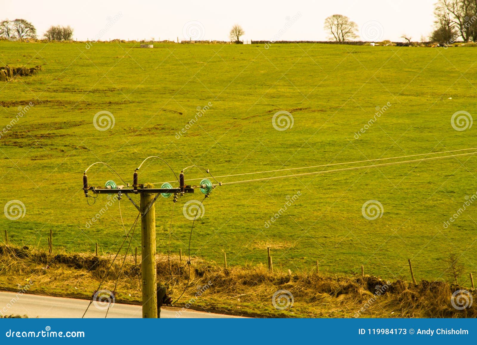Electrical Utility Pole with Insulators Stock Image - Image of utility ...