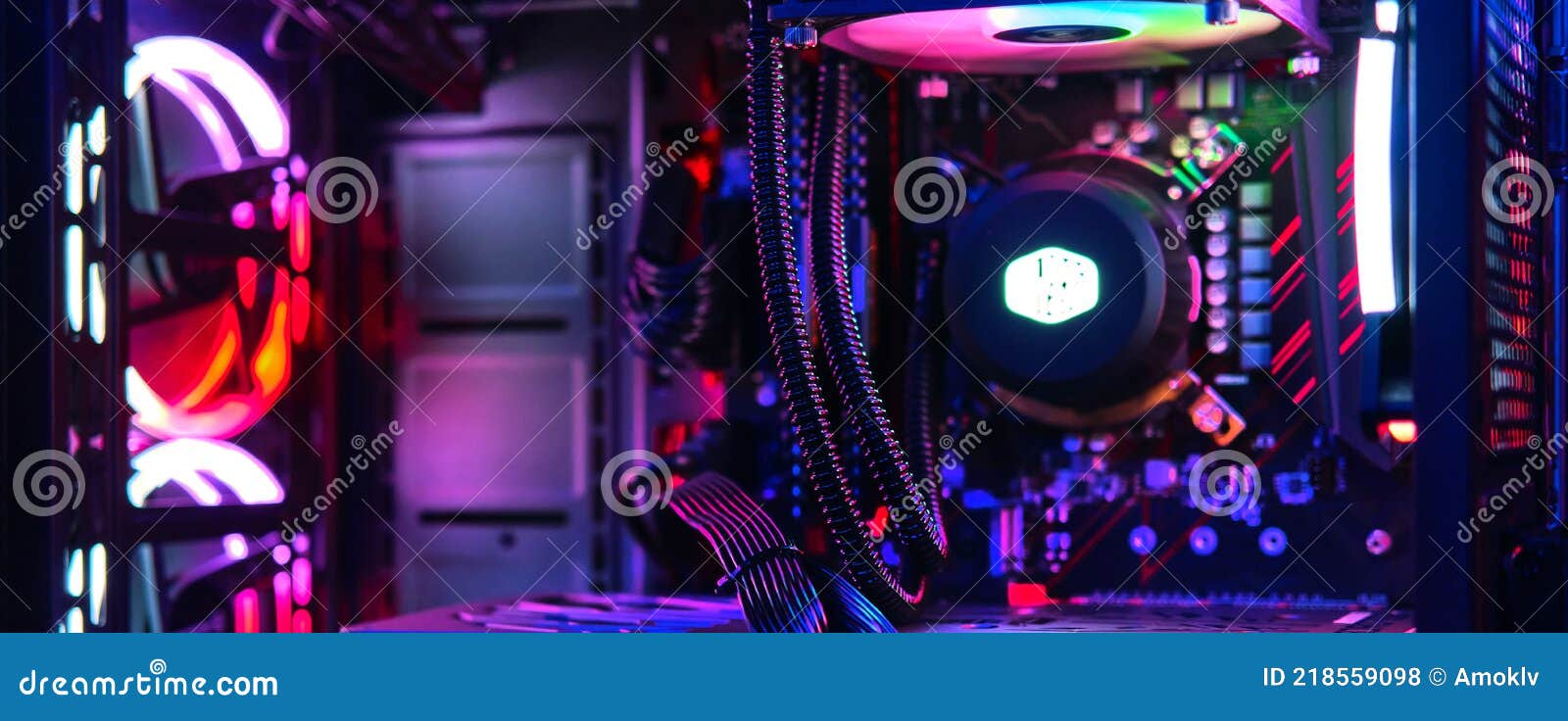 Top-end System Unit for Gaming Computer Close Up Stock Photo - Image of ...