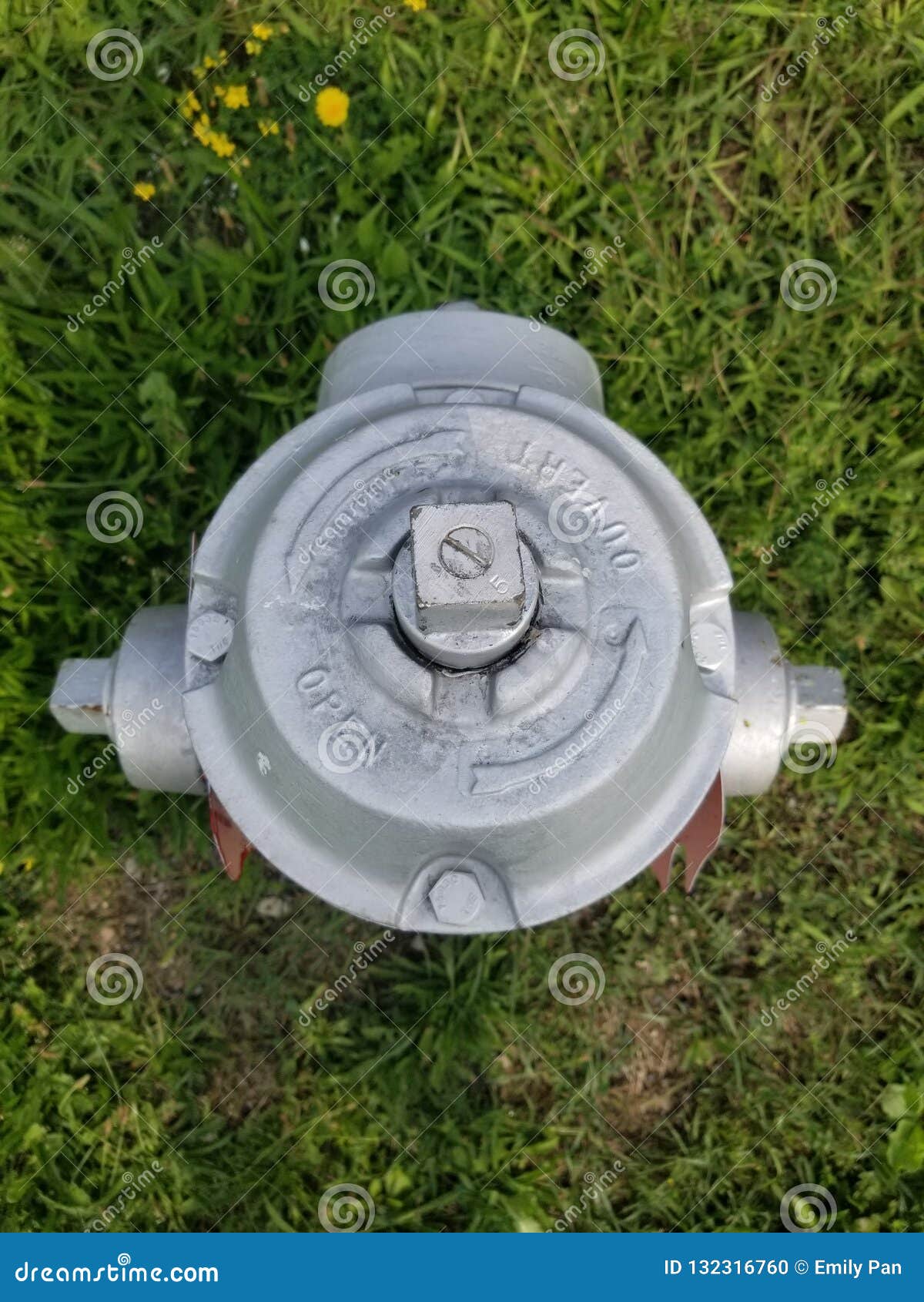 Top of a fire hydrant stock photo. Image of fire, view - 132316760