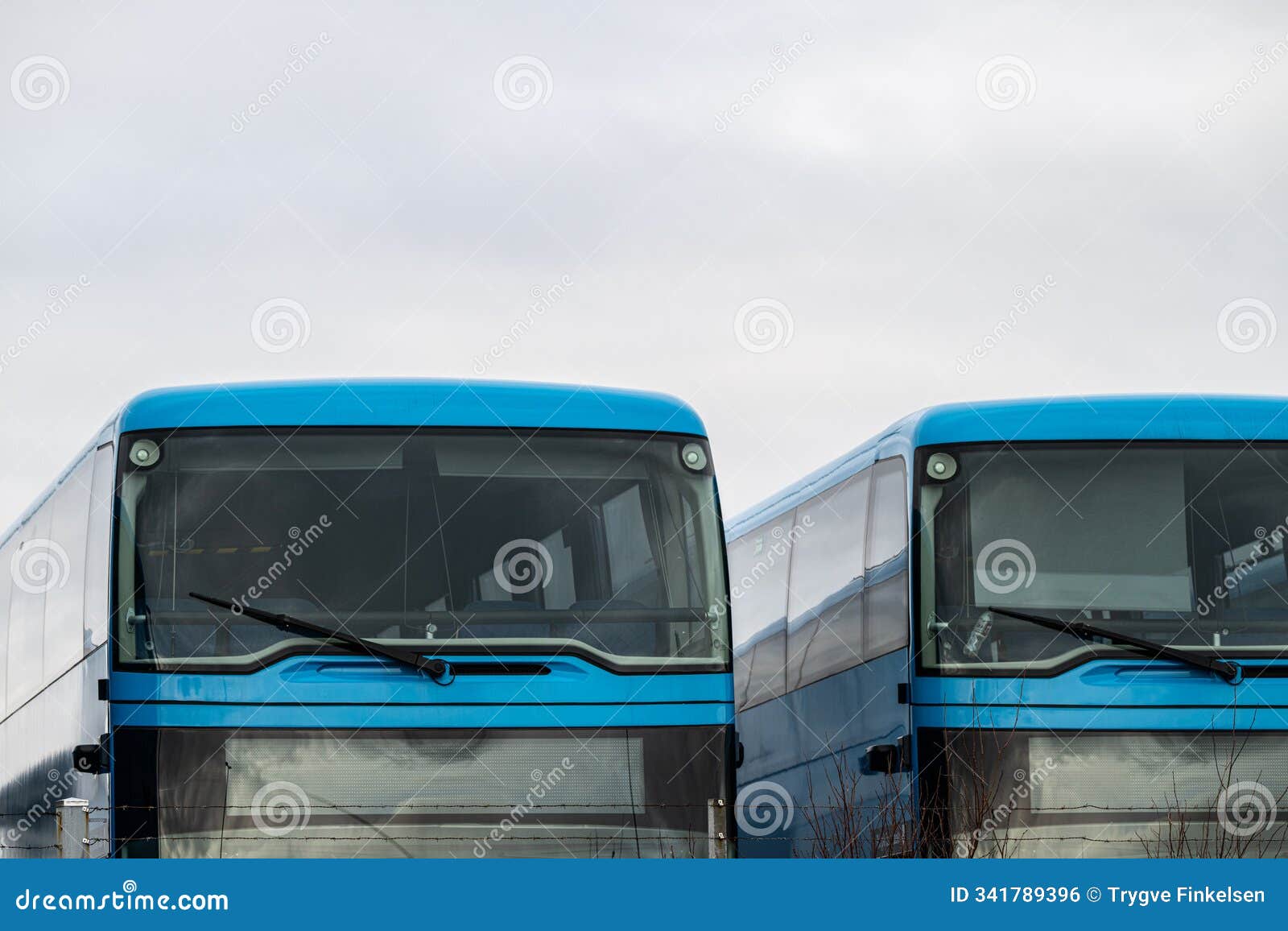 Top Floor of Blue Double Decker Bus.. Stock Photo - Image of floor ...