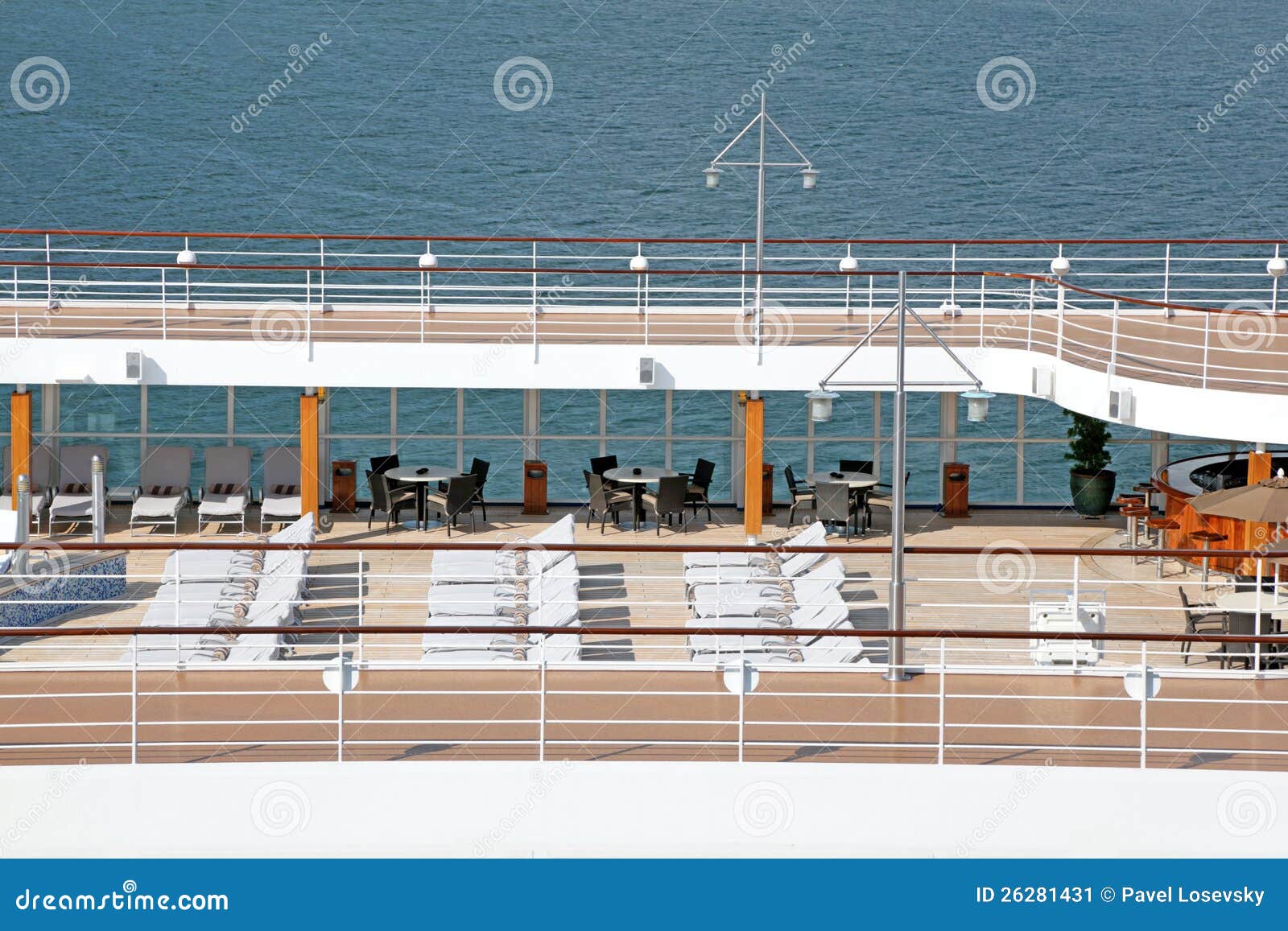 Top floor of ship stock image. Image of enjoy, sunny - 26281431