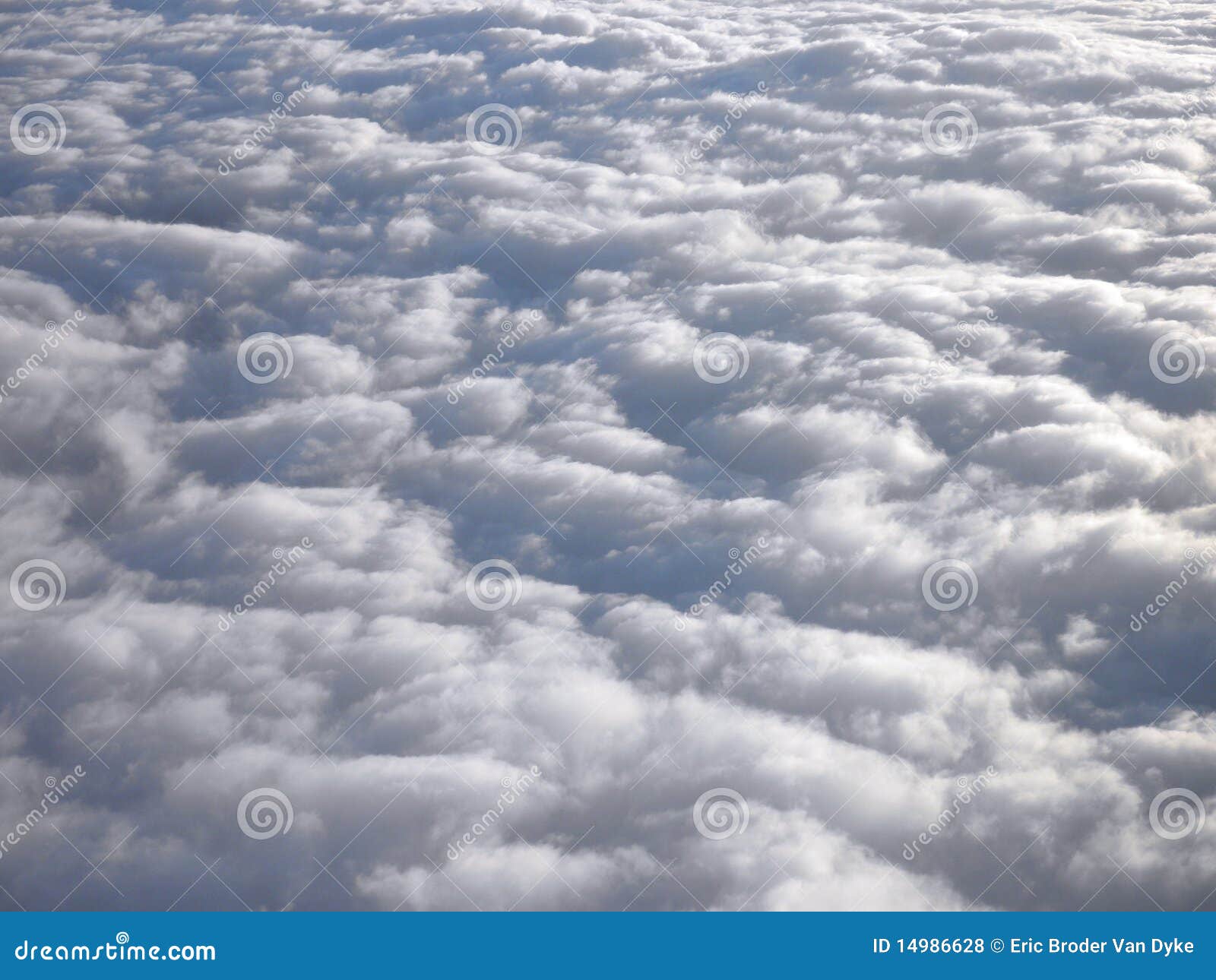 On Top of Fluffy Curvy Clouds Stock Photo - Image of panorama, clouds ...
