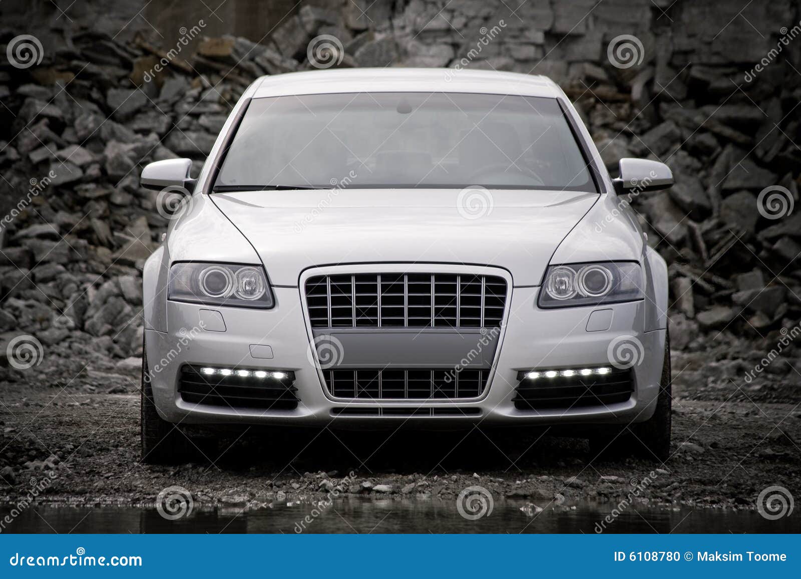 Top-front View of a Luxury Car Stock Photo - Image of high, metal: 6108780