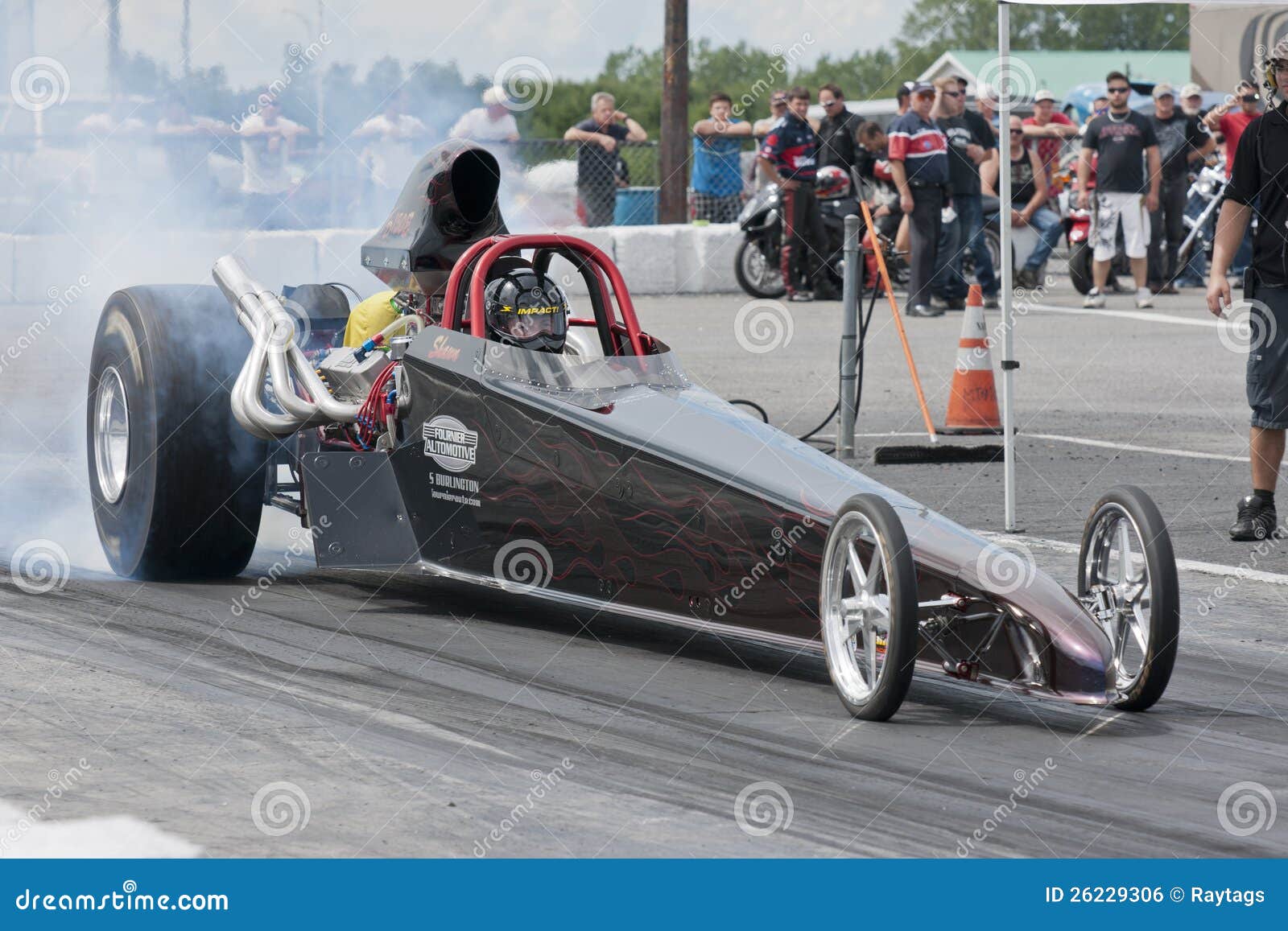 Dragster burnout editorial photo. Image of tune, competition - 26229306