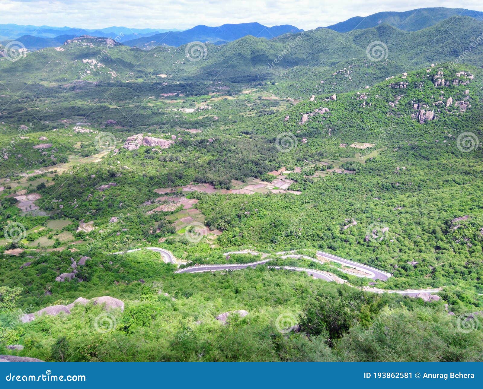 Top of a Ghat Road in a Hilly Area. Stock Image - Image of mountain ...