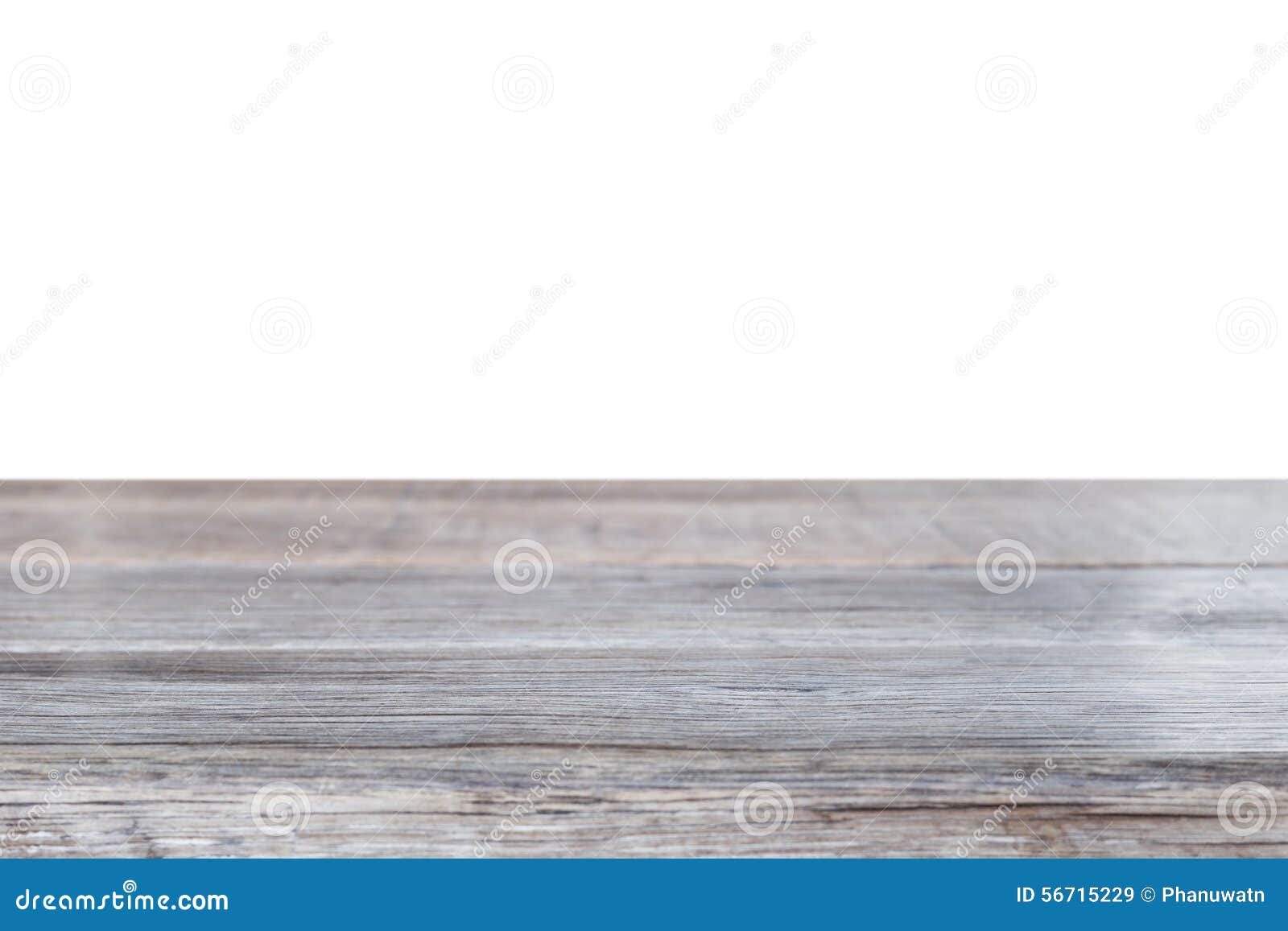 Top Grey Wooden Table Isolated on White Background Stock Image - Image ...