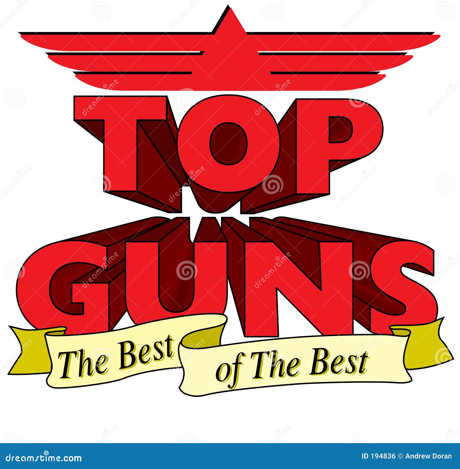 Top Guns stock illustration. Illustration of sales, achiever - 194836